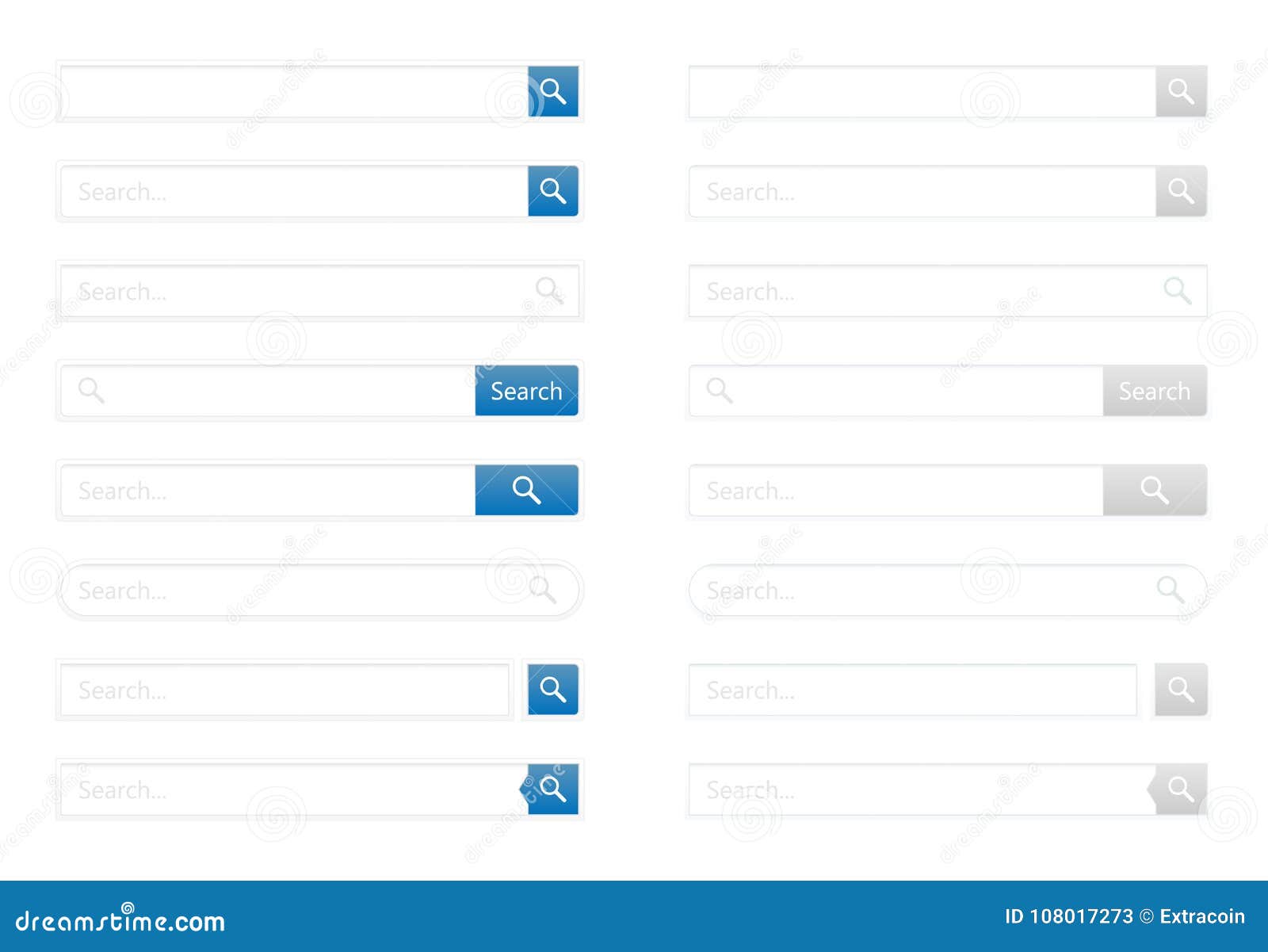 Search bar template stock vector. Illustration of page - 108017273
