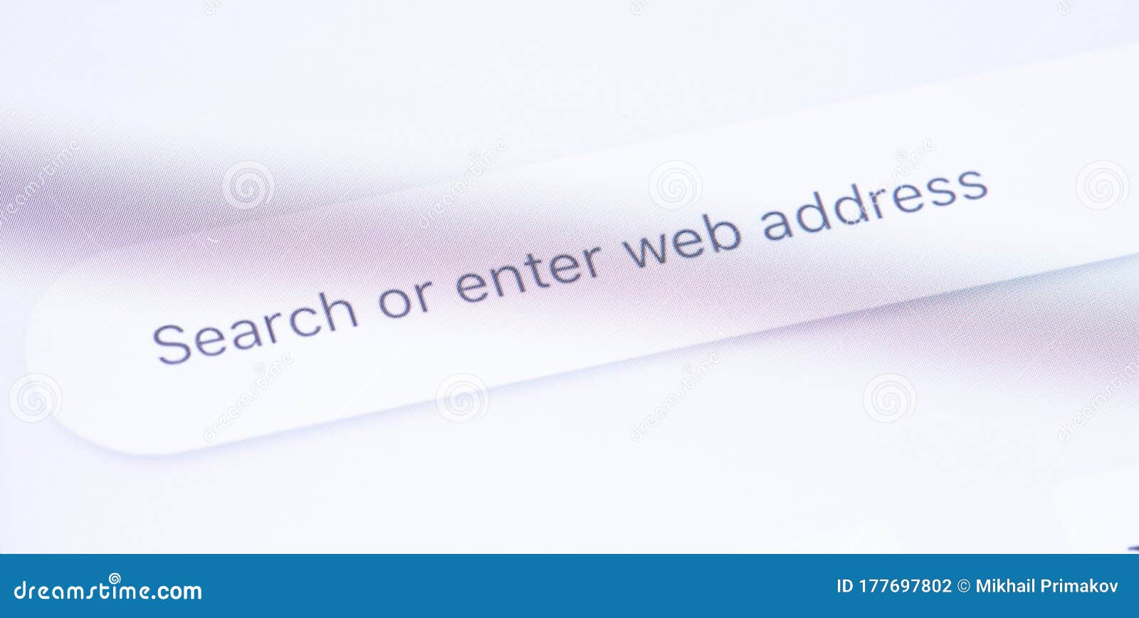 Search or Enter Web Address on the Screen Smartphone Stock Photo ...