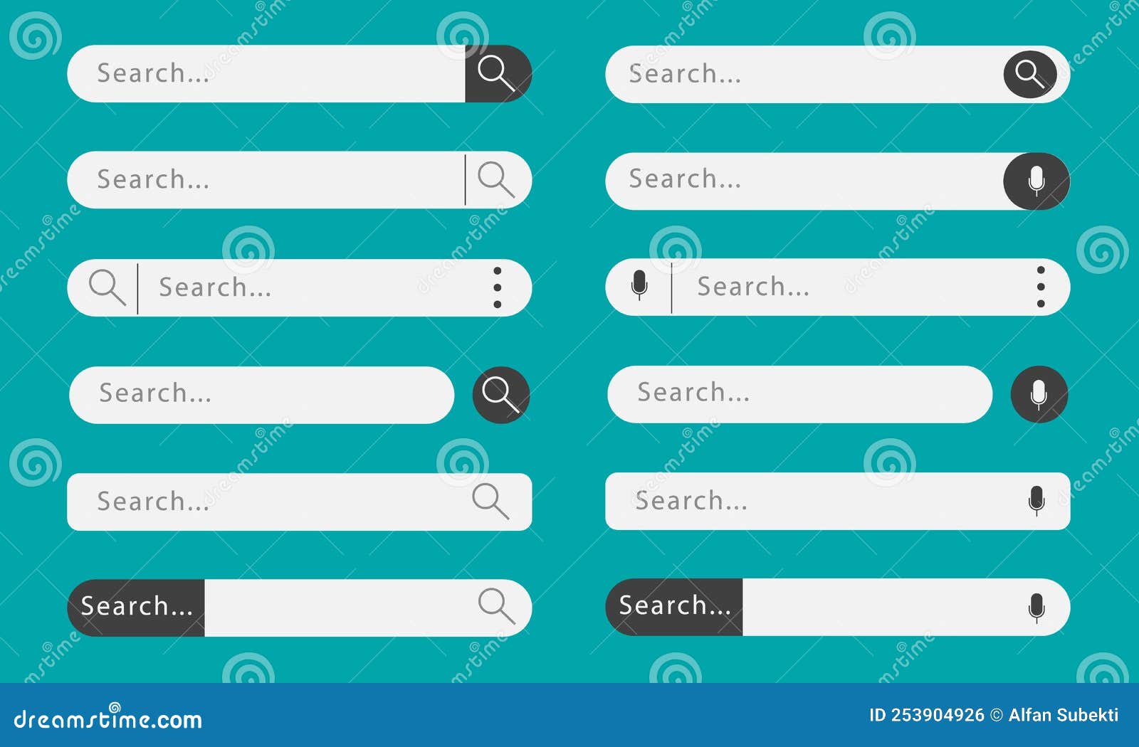 Search bar for ui design. stock vector. Illustration of logo - 253904926 Search bar for ui design. stock vector. Illustration of logo - 253904926