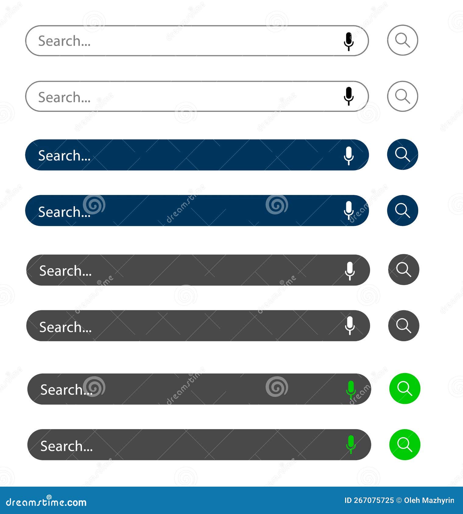 Search Bar for Ui, Design and Web Site. Search Address and Navigation ...