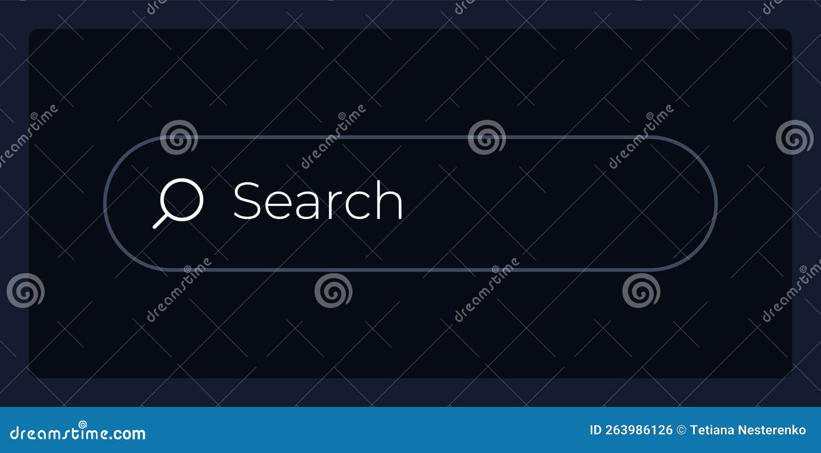 Search Bar UI Element Template Stock Vector - Illustration of mobile ...