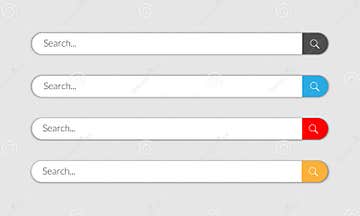 Search Bar for User Interface, Web, Ui, Colored Search Box with Shadow ...