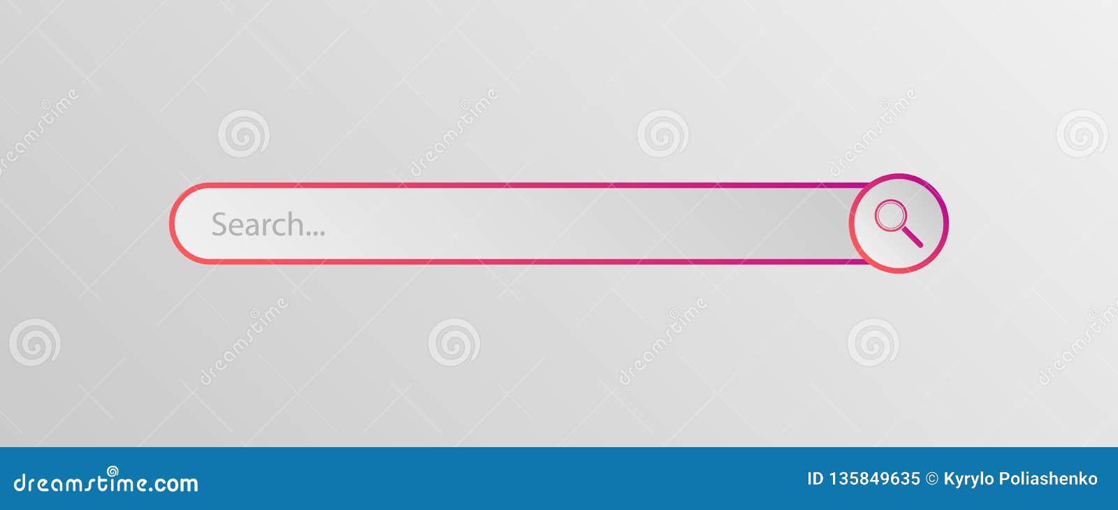 Search bar vector stock vector. Illustration of background - 135849635