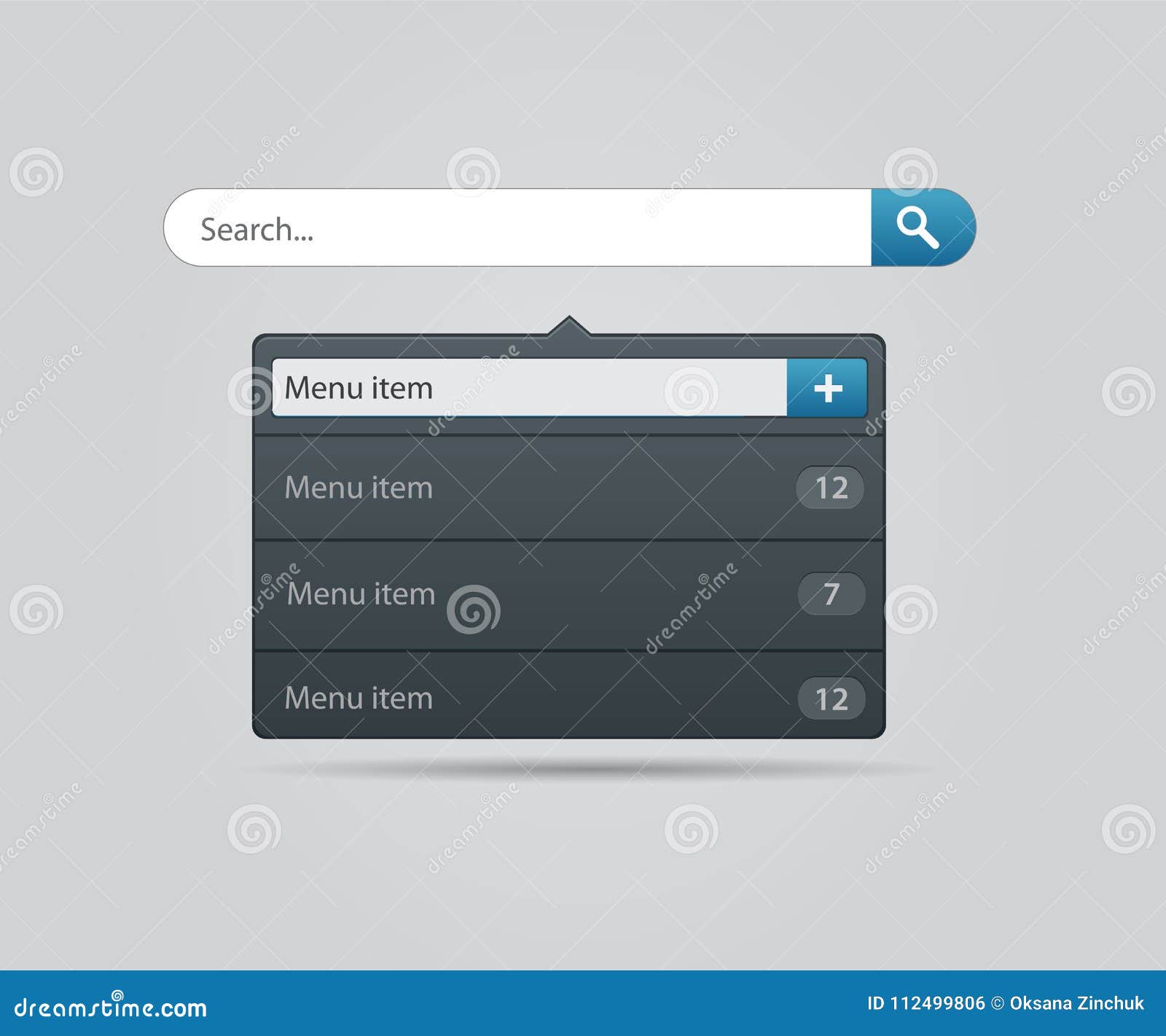 Search Bar Vector Design Element Stock Vector - Illustration of menu ...