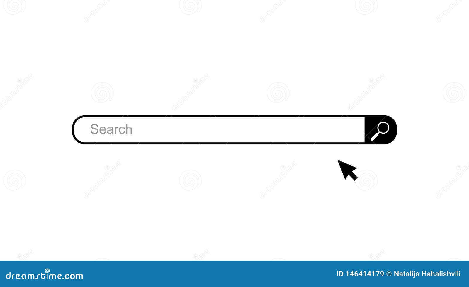 Search bar vector icons stock vector. Illustration of browser - 146414179