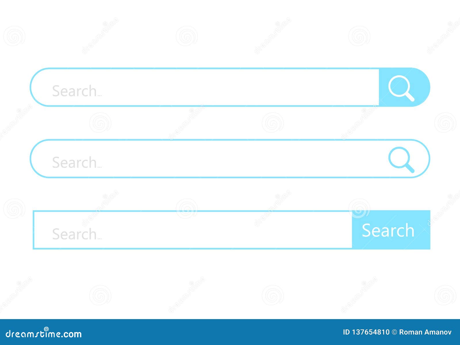 Search Bar Vector Template. Internet Searching Illustration Stock ...