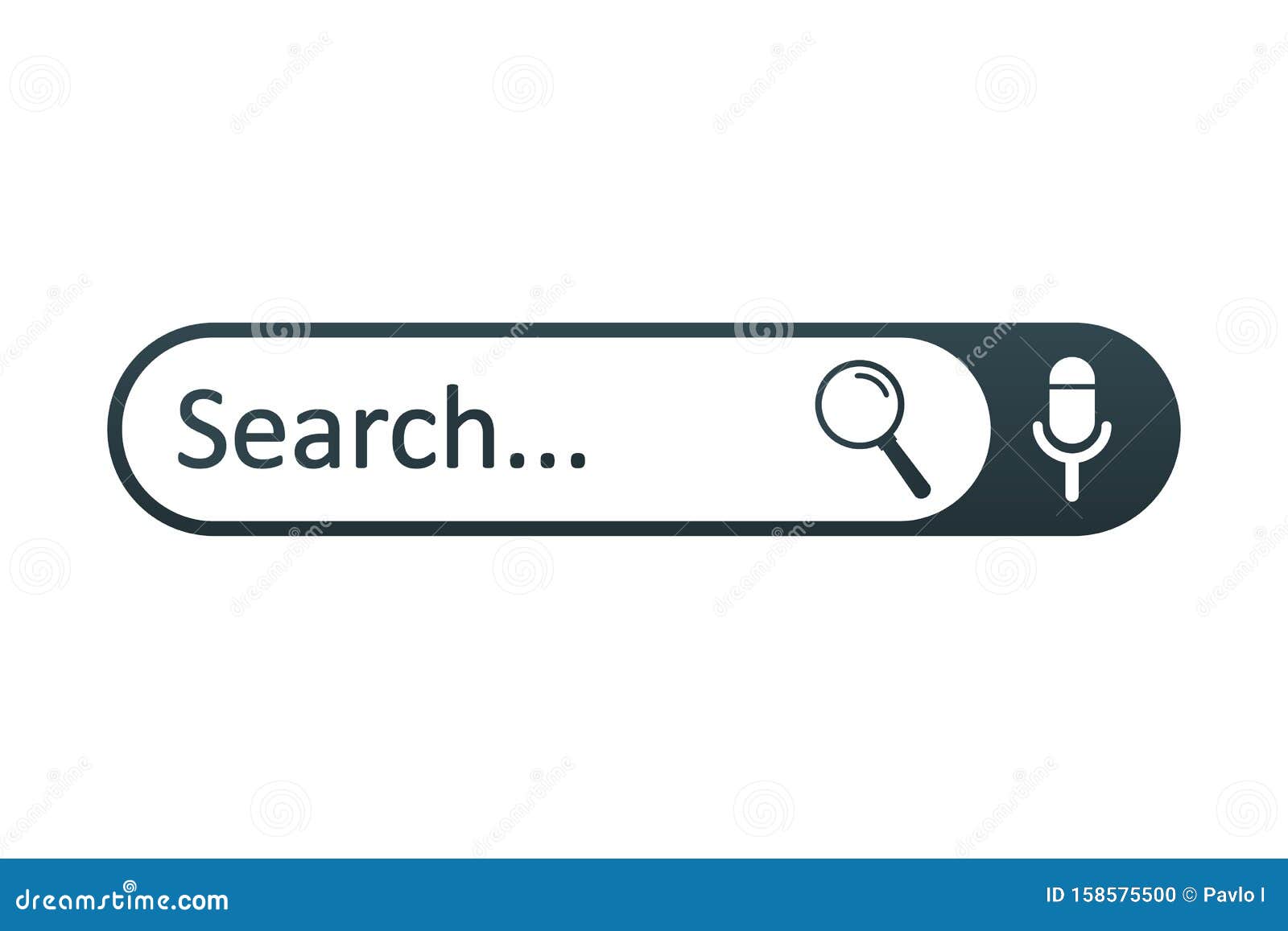 Search Bar Web Page Internet Browser Button, Search Box Template ...