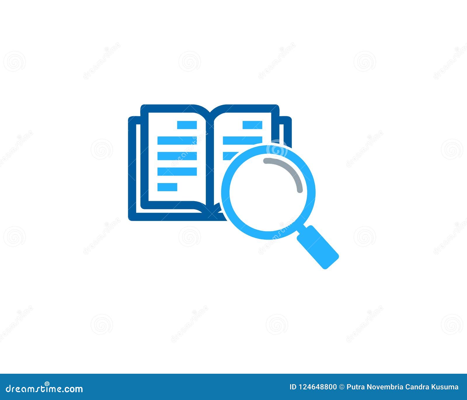 Search Book Logo Icon Design Stock Illustration - Illustration of ...