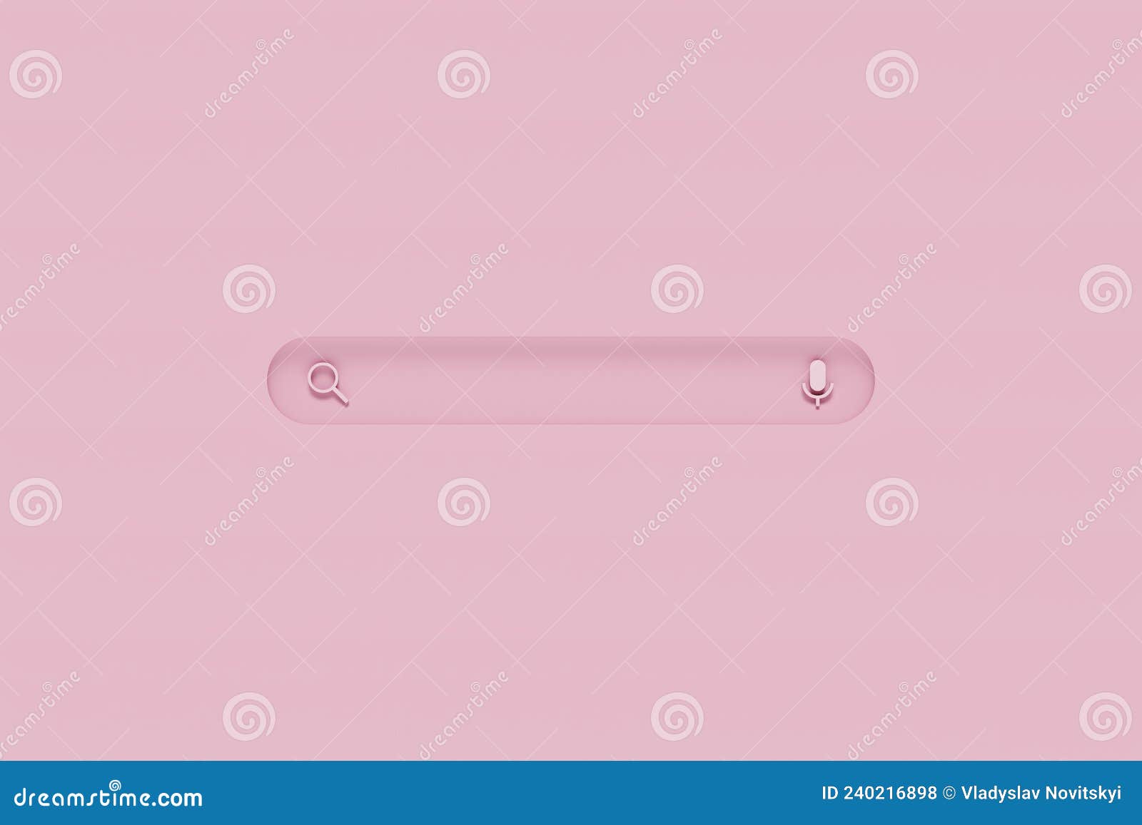 Search Box or Bar on Pink Background Stock Illustration - Illustration ...