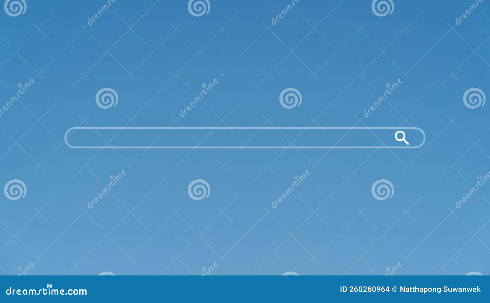 Search Box Online Browsing Gradient Blue Sky No Cloud Stock ...