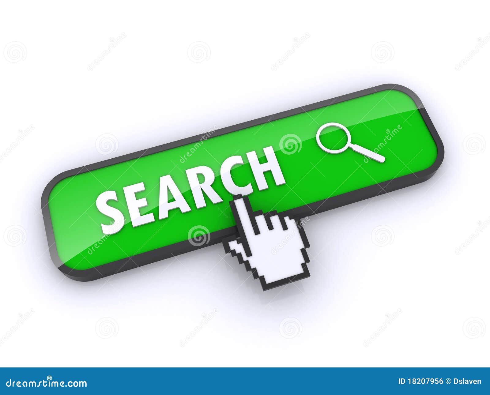 Search button stock illustration. Illustration of internet - 18207956