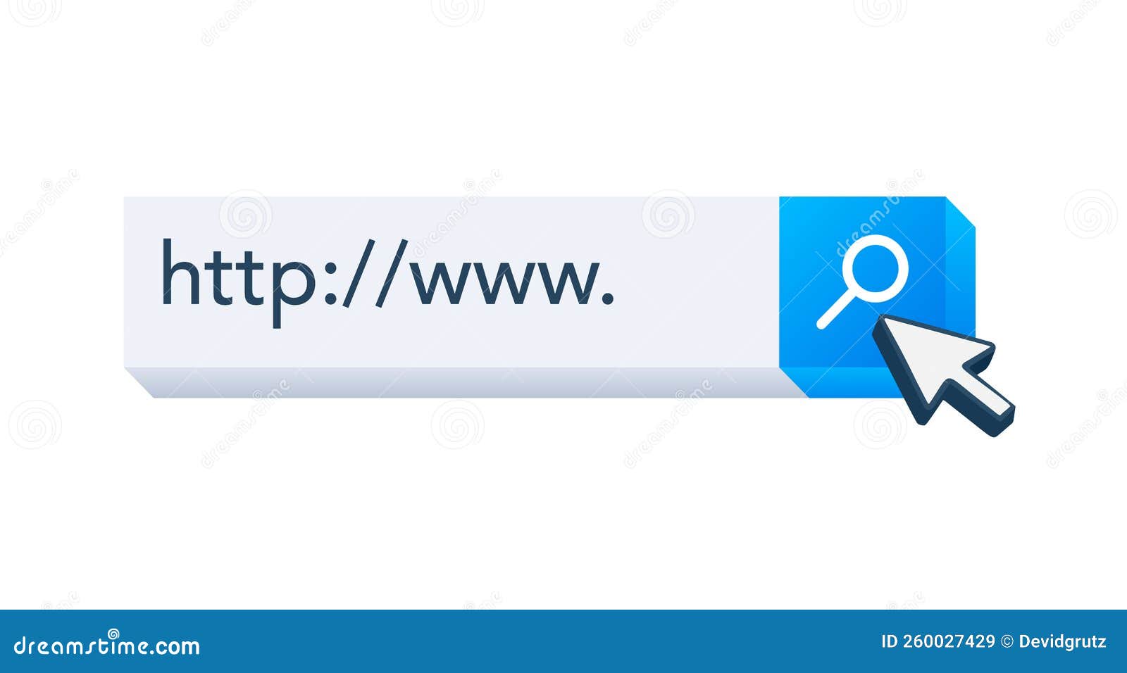 Search Button and Click, Search Bar for Browser. Vector Stock ...