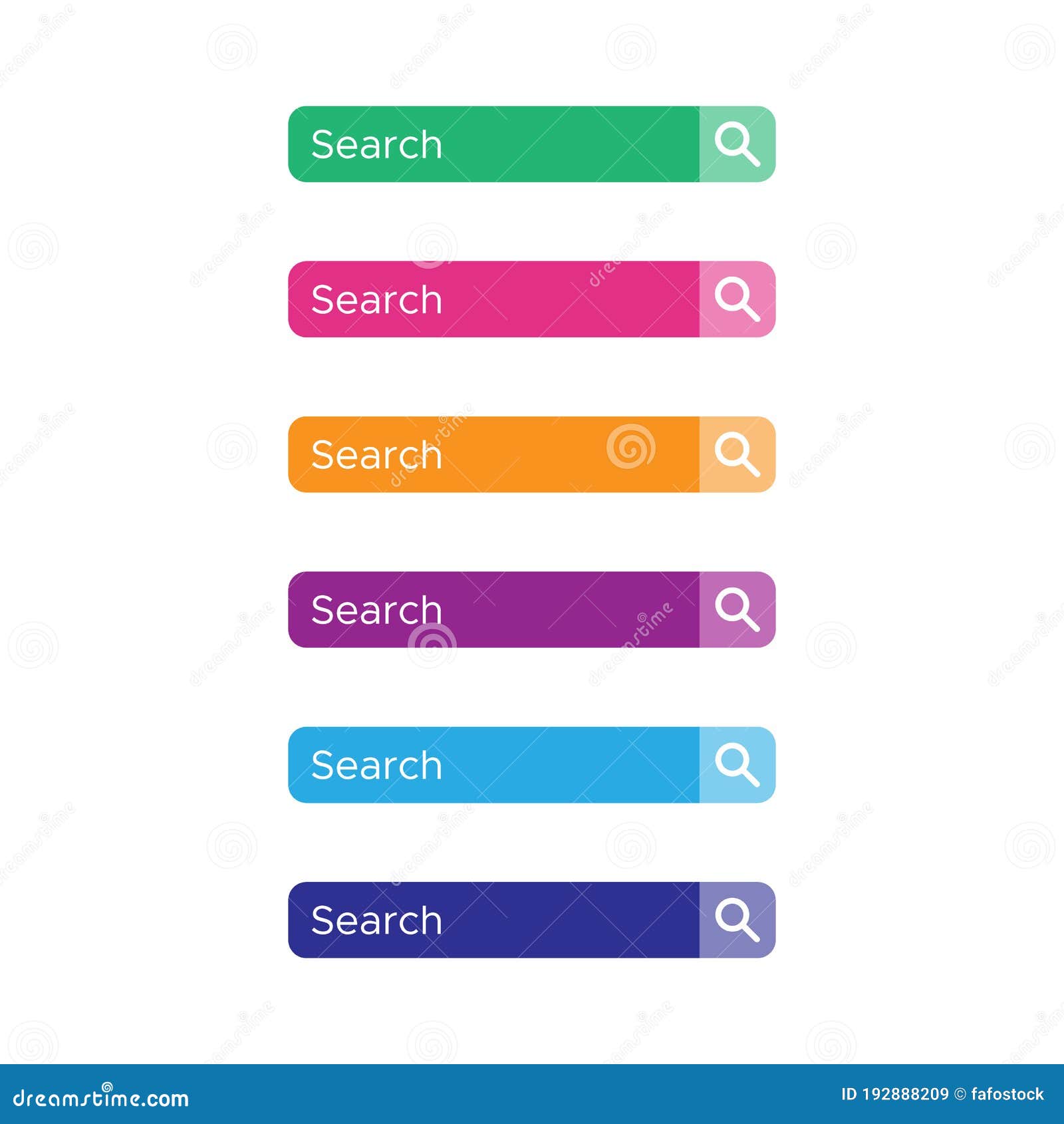 Search Button Icon Vector Design Template. Stock Vector - Illustration ...