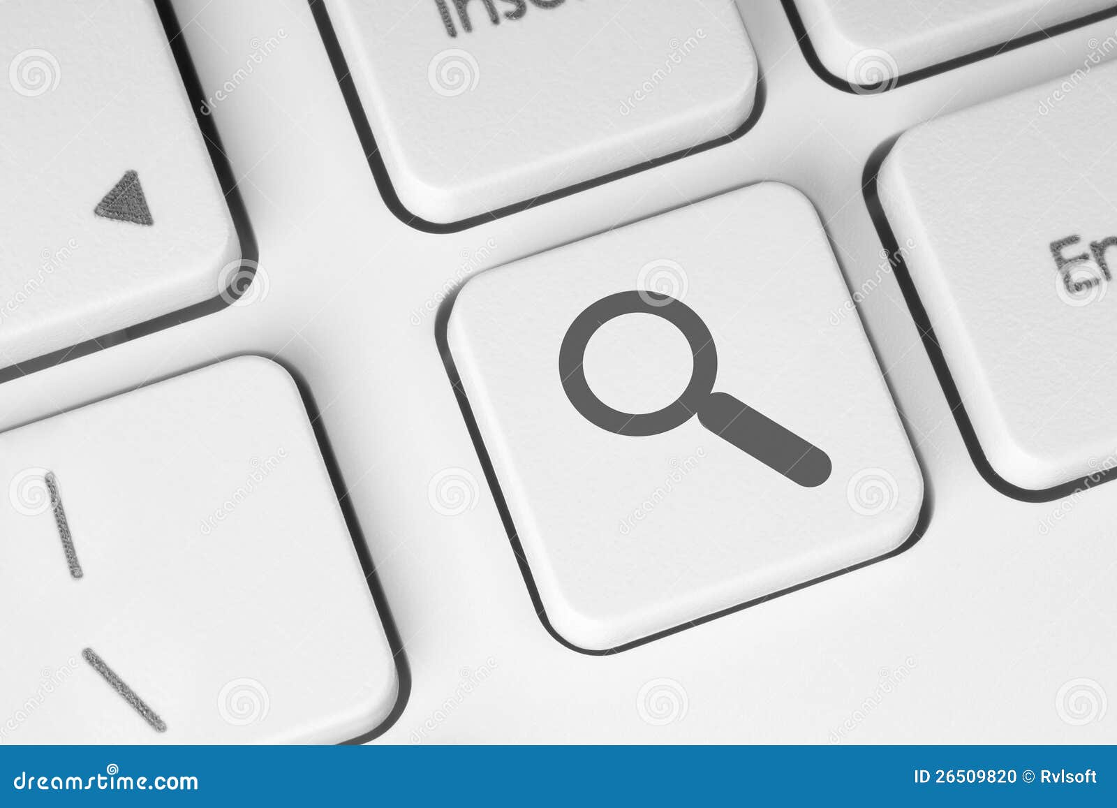 Search Button on the Keyboard Stock Photo - Image of clue, concept ...