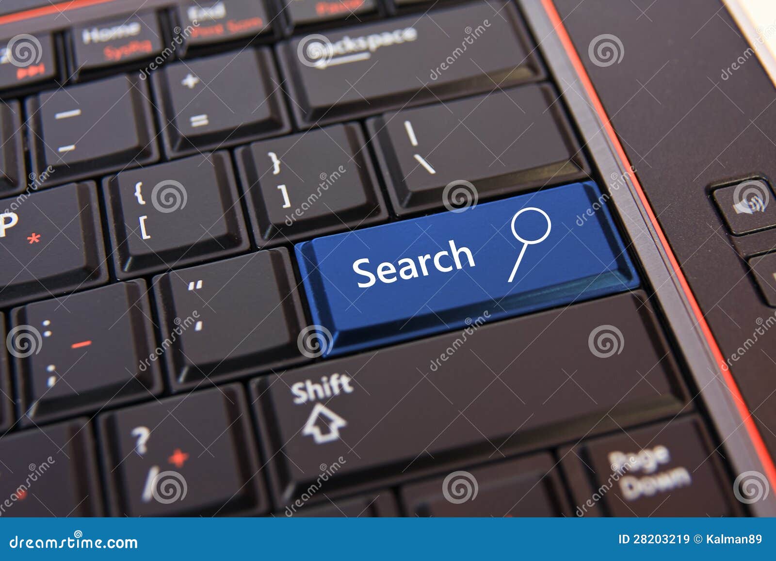 Search button on keyboard stock image. Image of google - 28203219