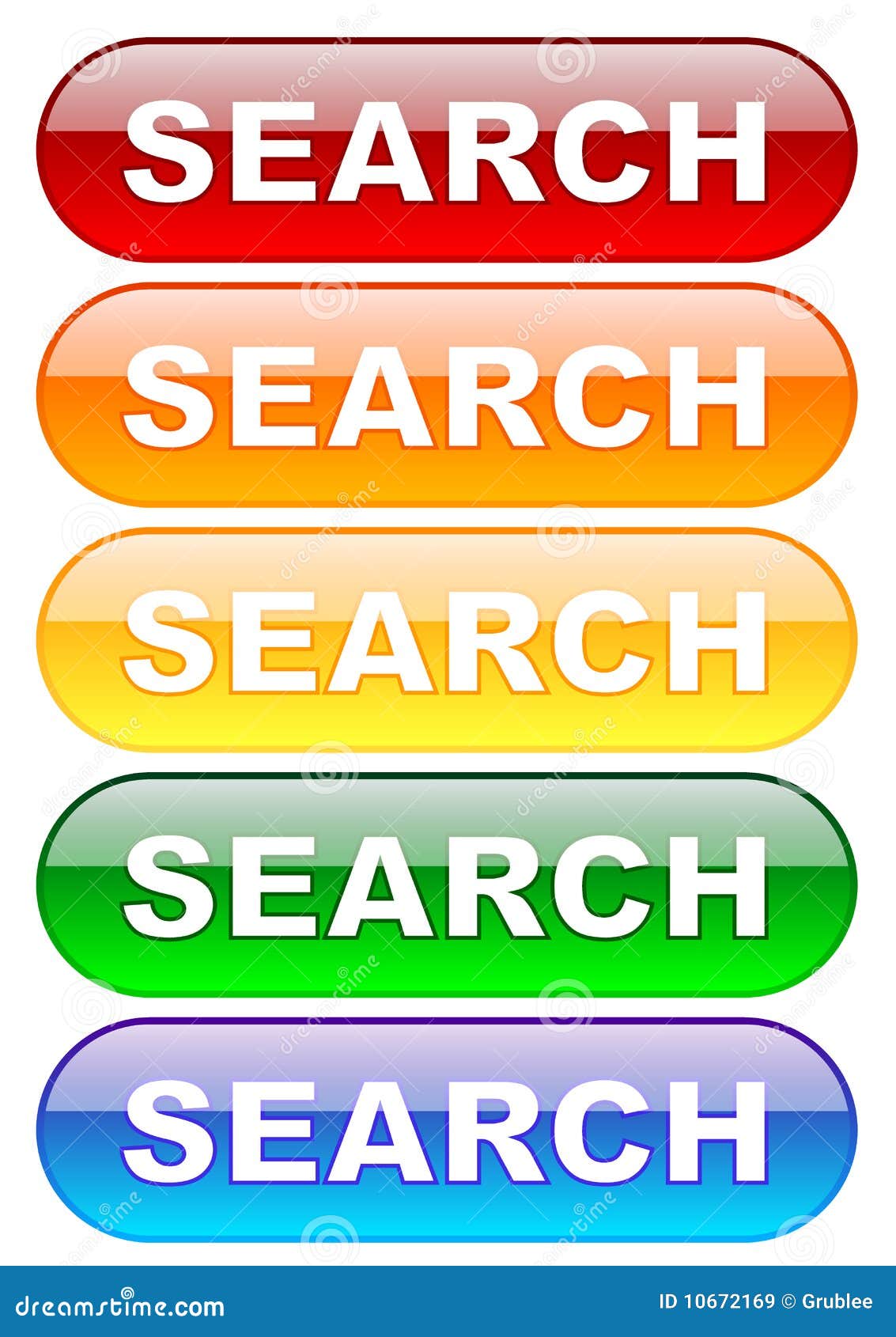 Rounded Search Bar Neumorphism User Interface Vector Illustration ...