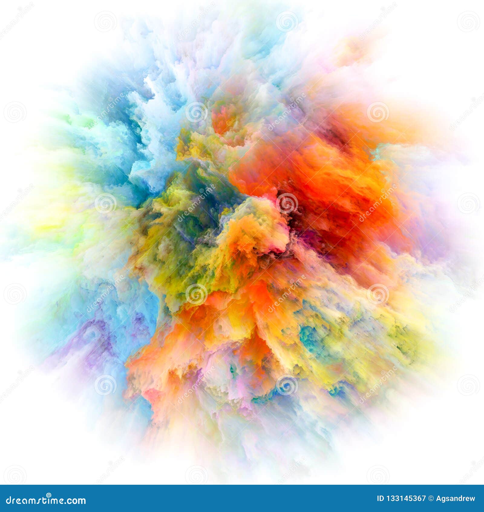 In Search of Color Splash Explosion Stock Illustration - Illustration ...