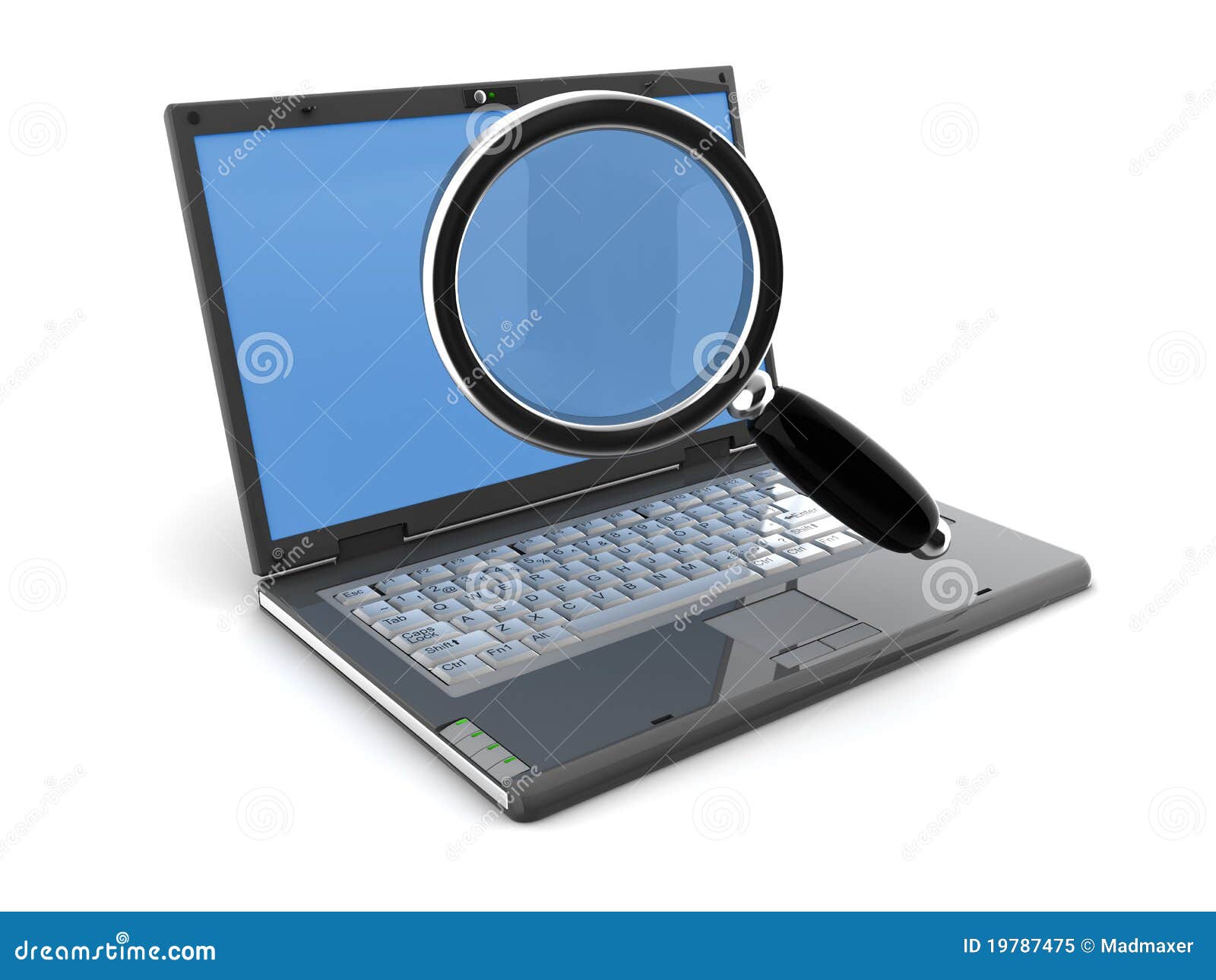 Search in computer stock illustration. Illustration of mobility - 19787475