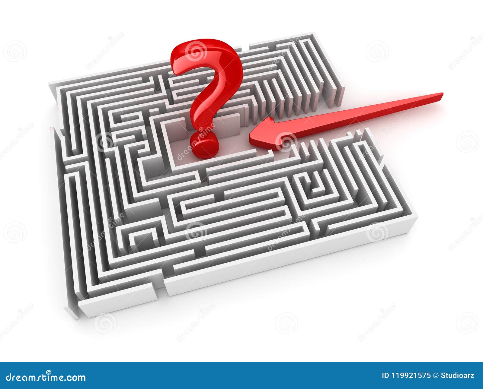 Search concept with maze stock illustration. Illustration of labyrinth ...