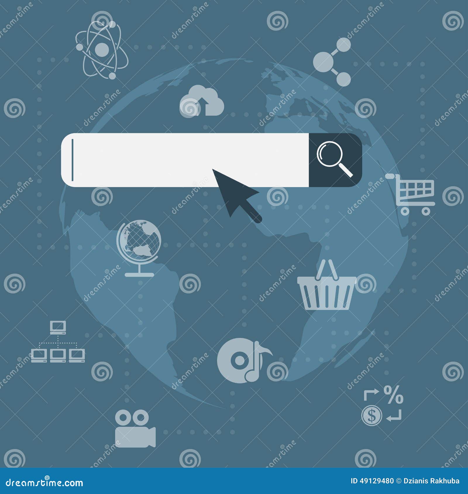 Search concept stock vector. Illustration of concept - 49129480