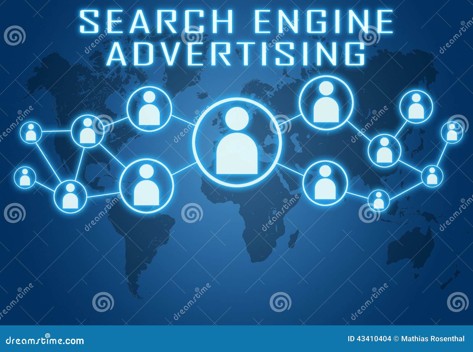 Search Engine Advertising stock illustration. Illustration of targeting ...