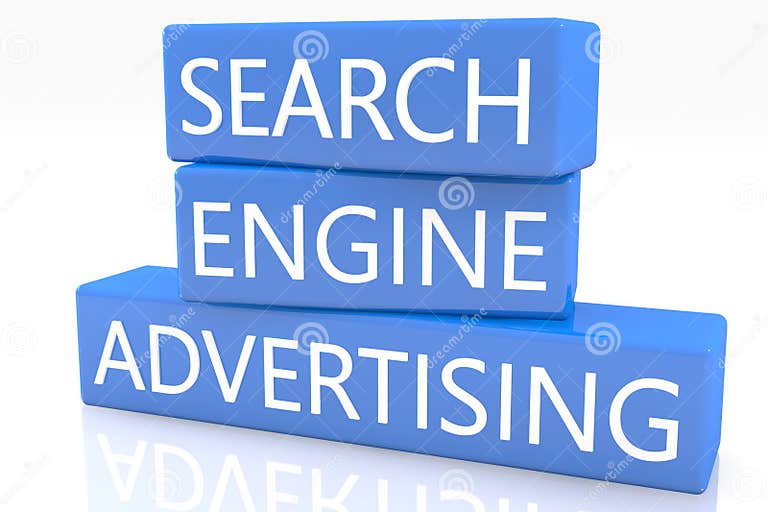 Search Engine Advertising stock illustration. Illustration of traffic ...