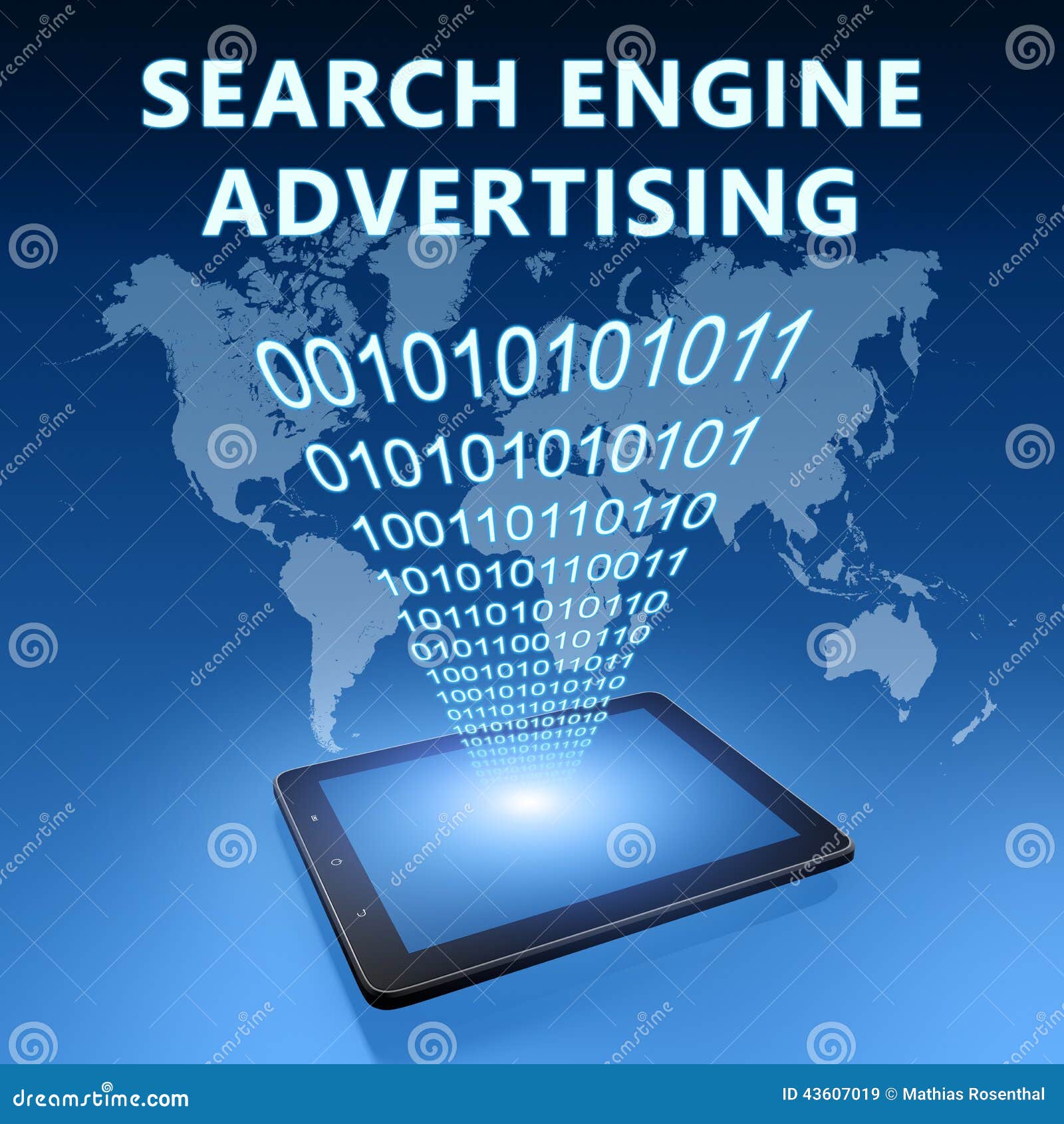 Search Engine Advertising stock illustration. Illustration of business ...