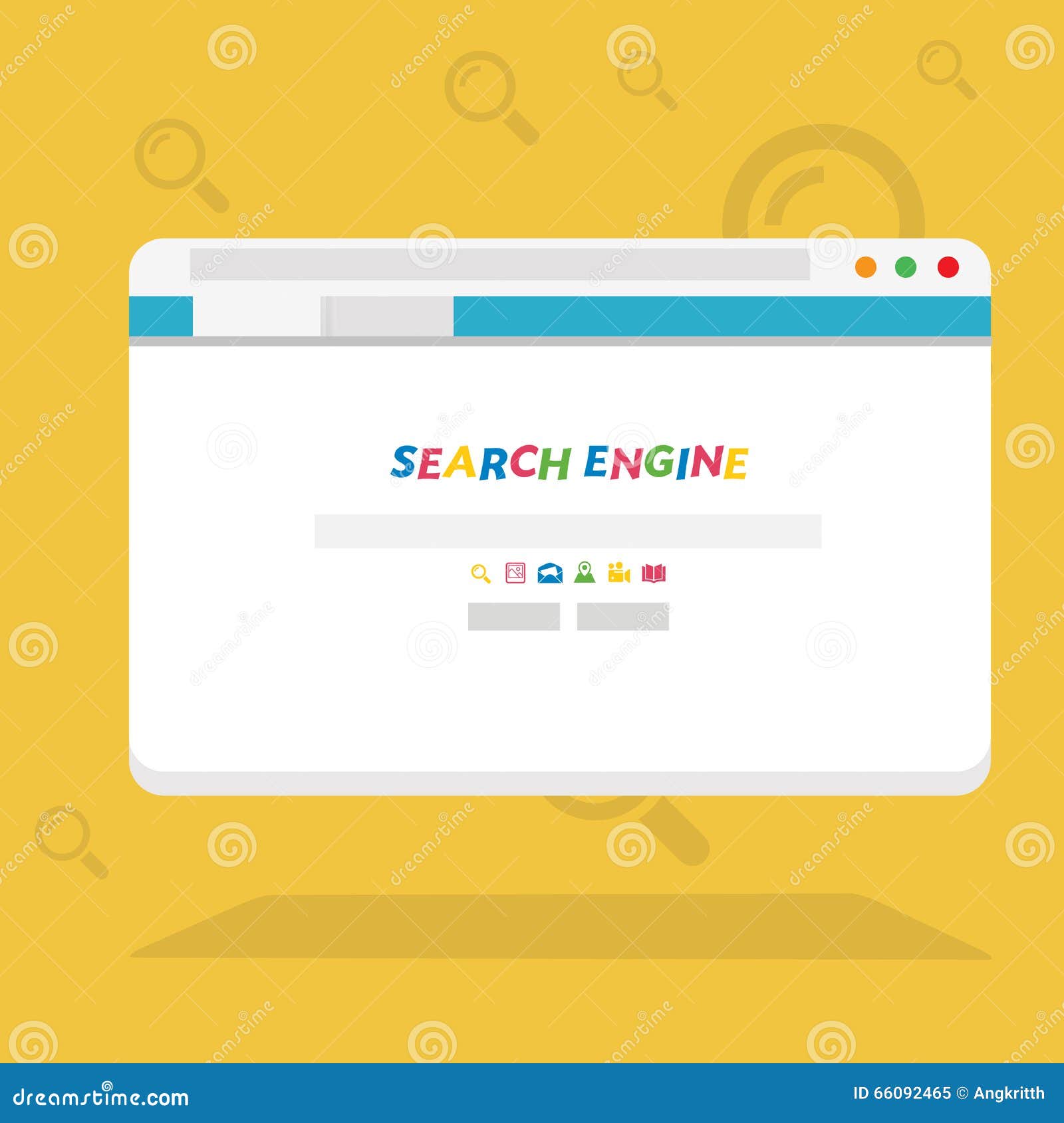 Search engine. browser stock illustration. Illustration of internet ...