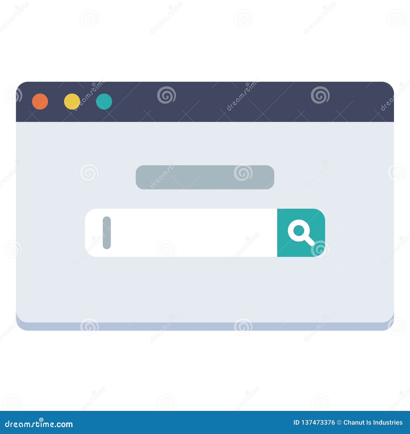 Search Engine Flat Illustration Stock Vector - Illustration of ...