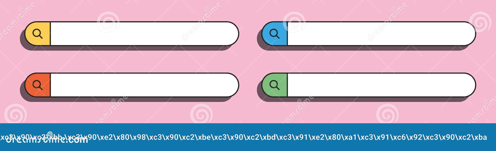 Search Engine Icons Set. PC User Interface from the 90s. Retro Style ...