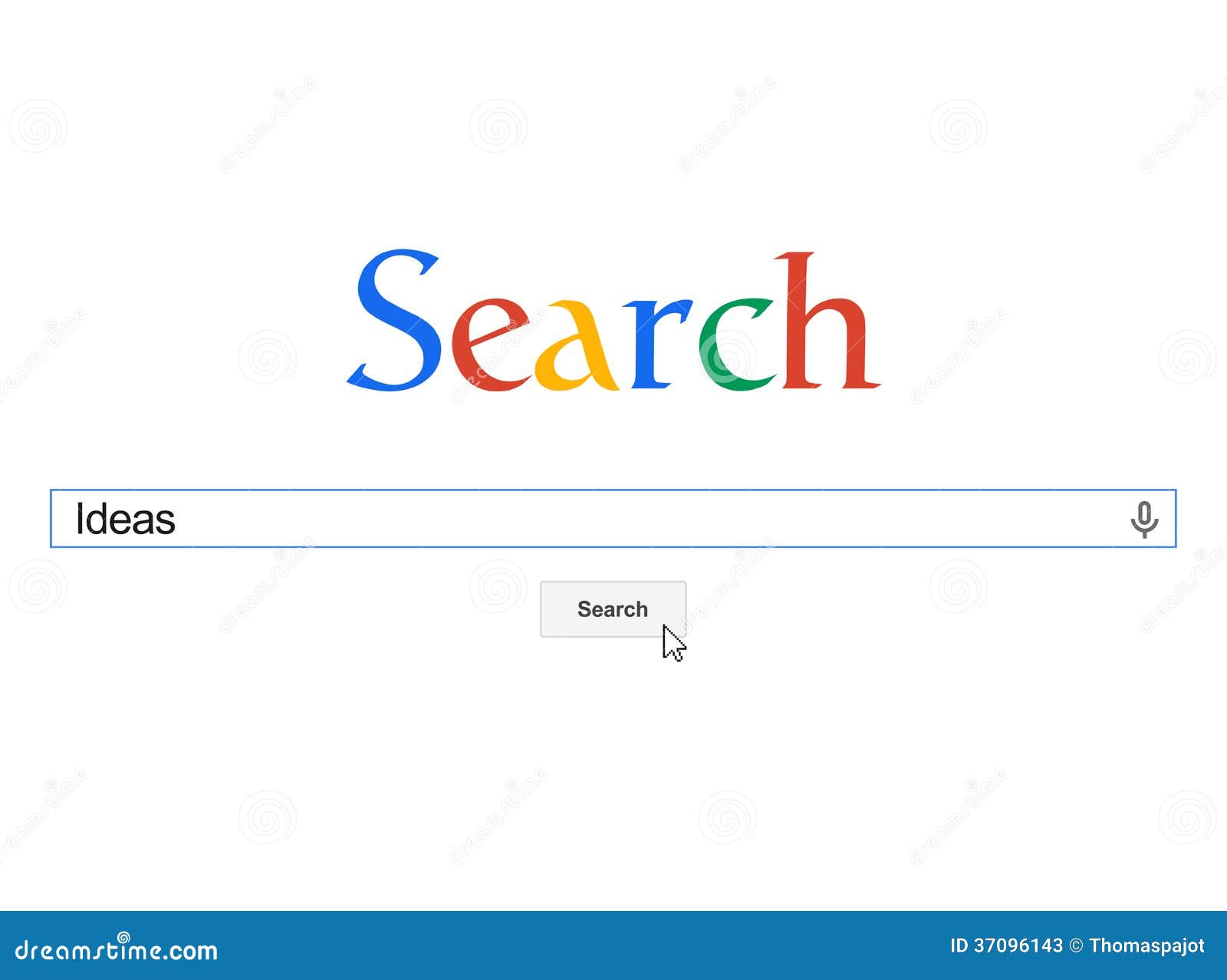 Gar - Search Engine, Search Bar With Blue Background Stock Photography ...