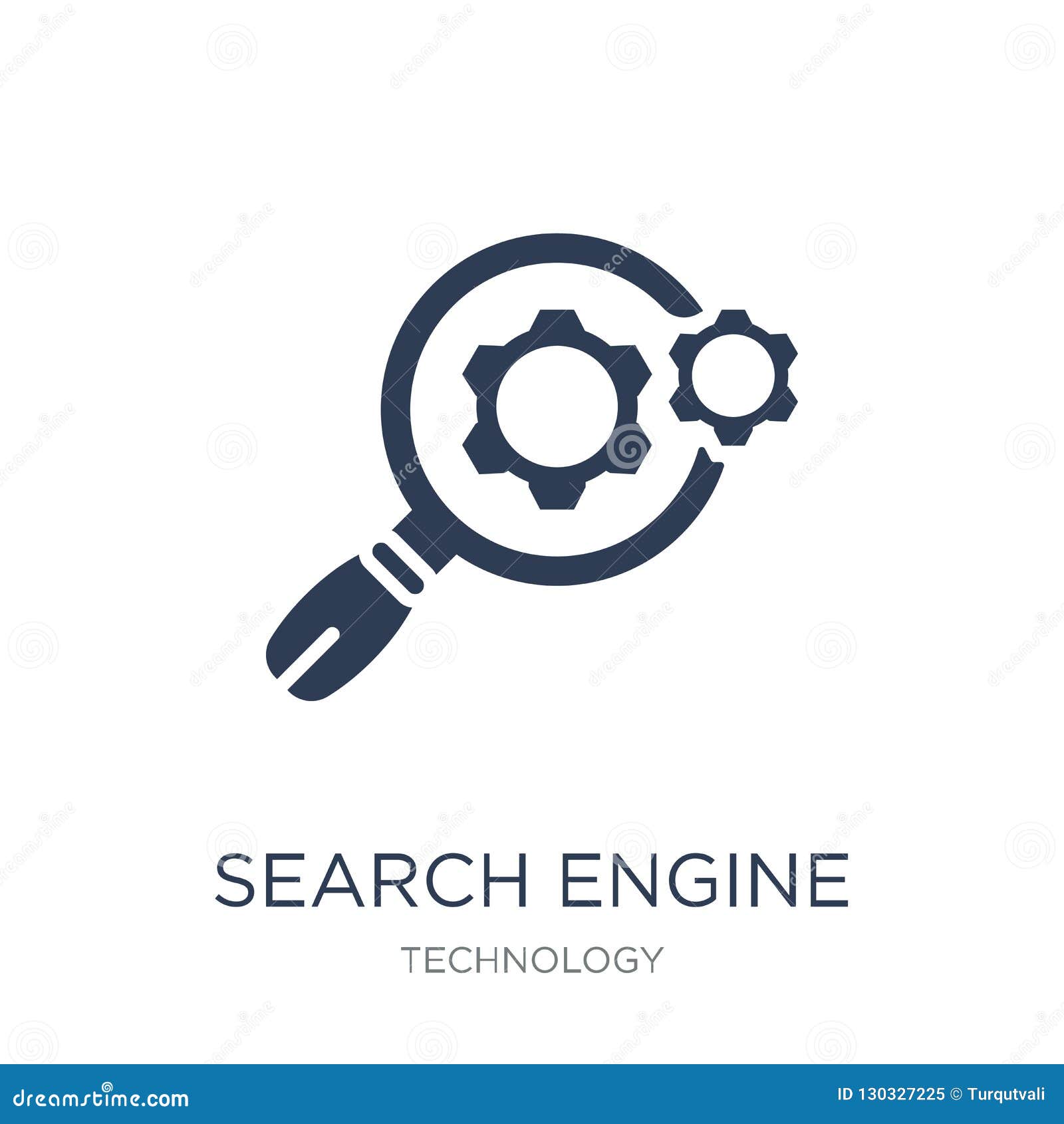 Search Engine Marketing Icon. Trendy Flat Vector Search Engine M Stock ...