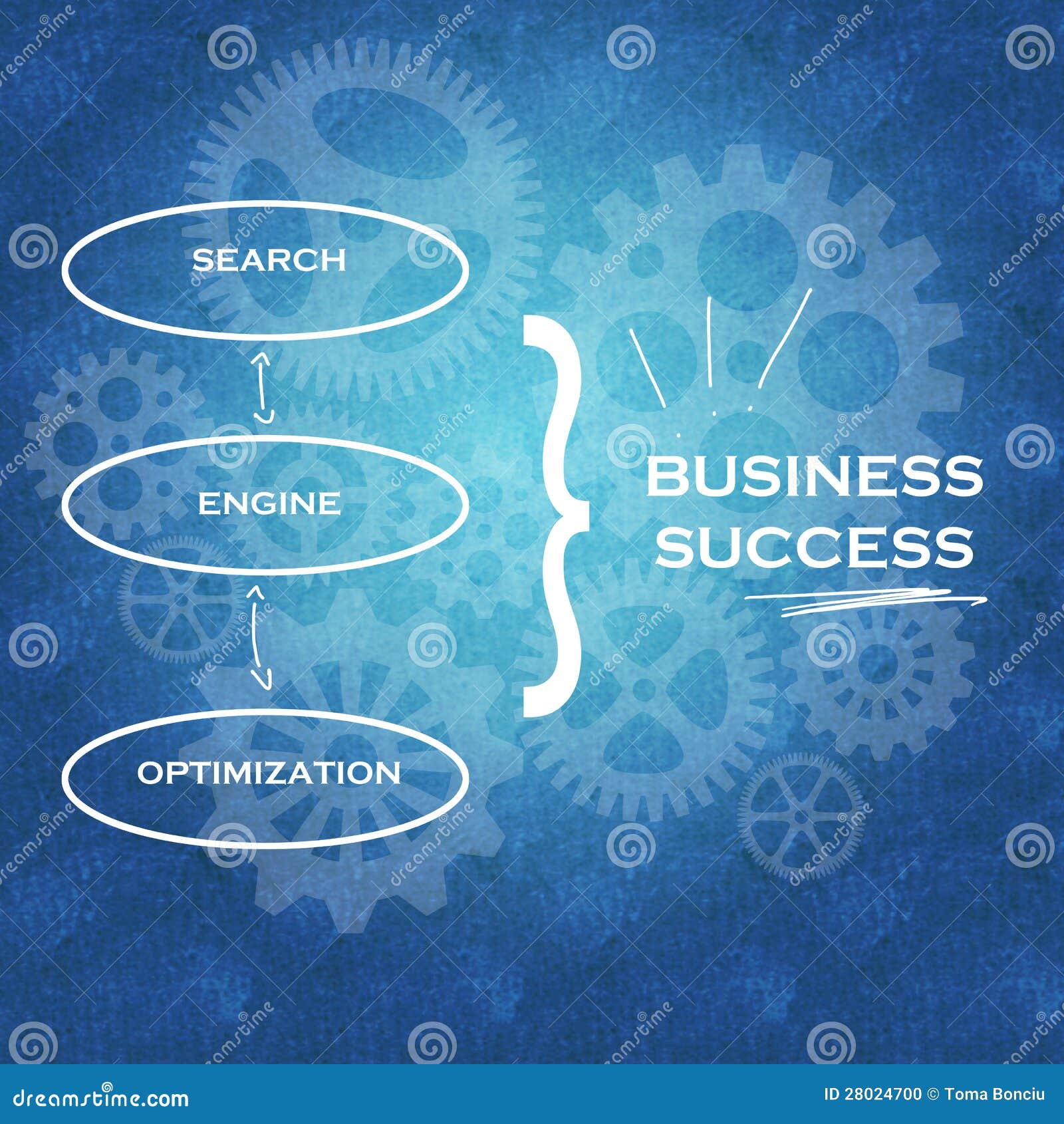 Search Engine Optimization & Business Success Stock Illustration ...