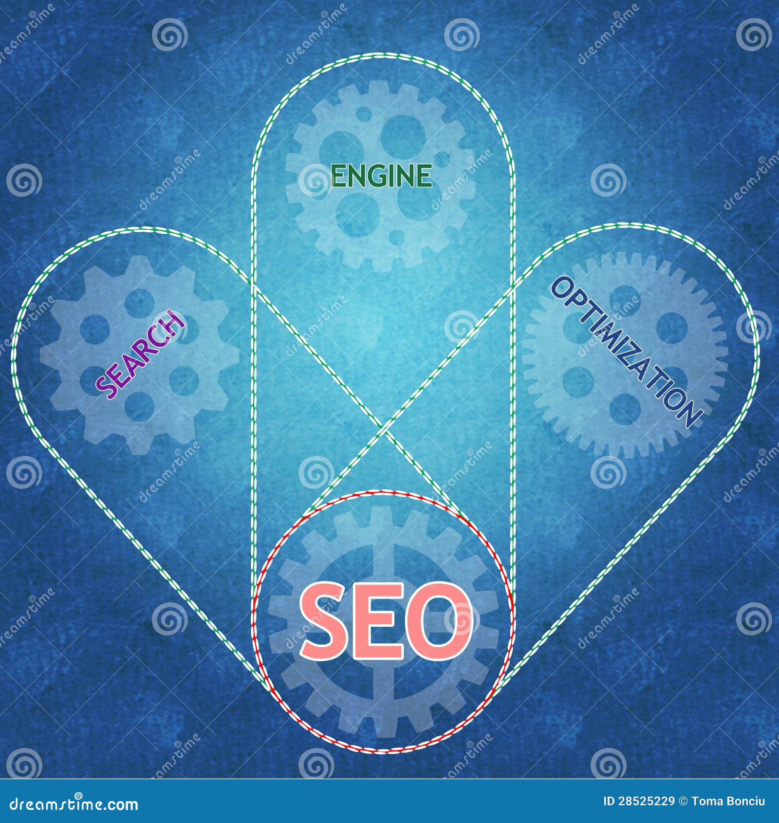 Search Engine Optimization & Business Success Stock Illustration ...