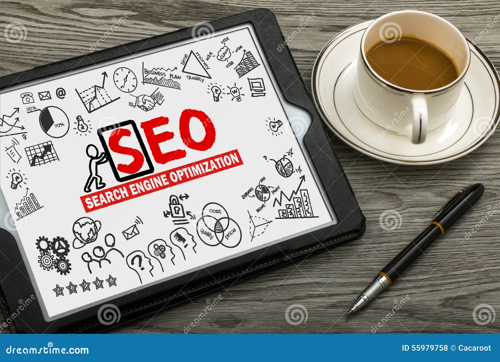 Search Engine Optimization Concept Stock Photo - Image of optimization ...