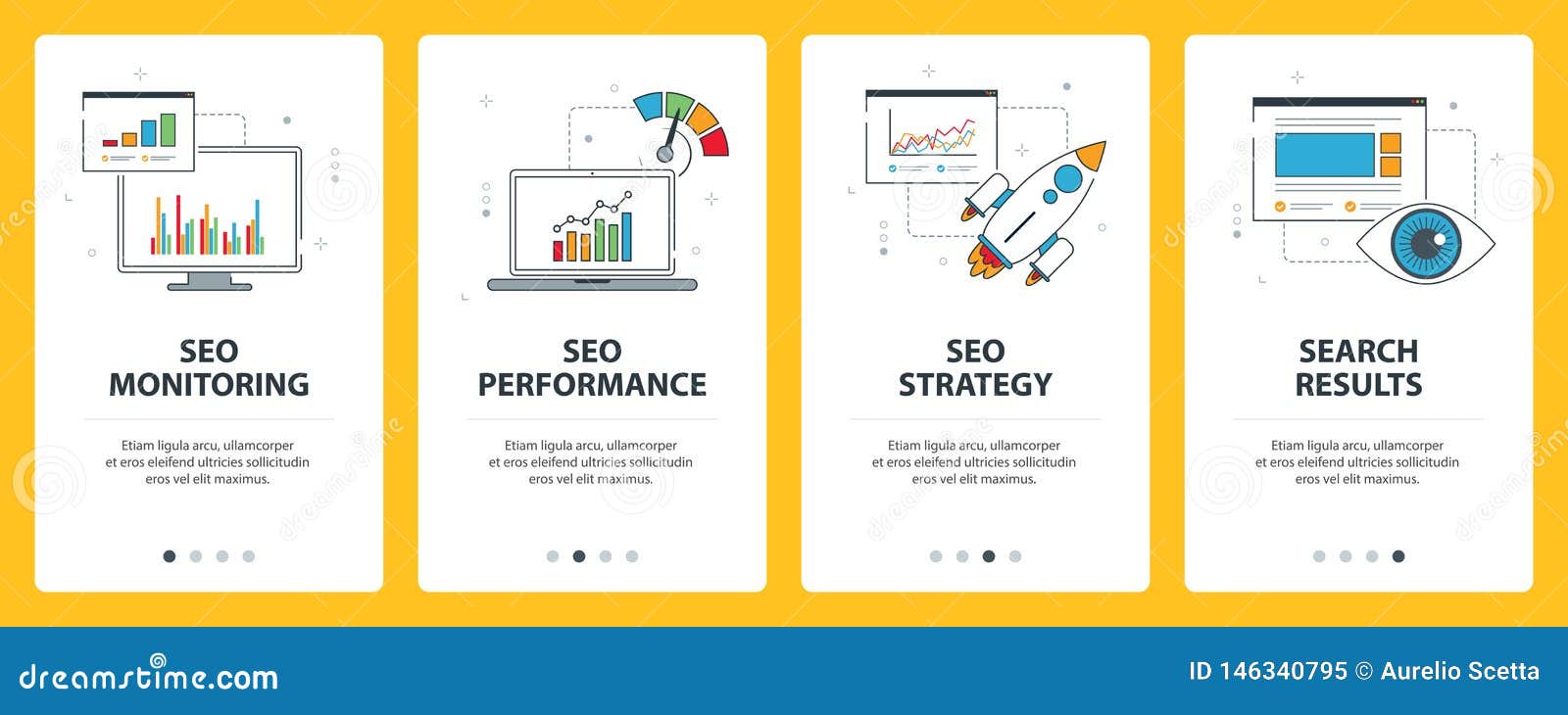 Search Engine Optimization Internet Banner Stock Illustration ... Search Engine Optimization Internet Banner Stock Illustration ...