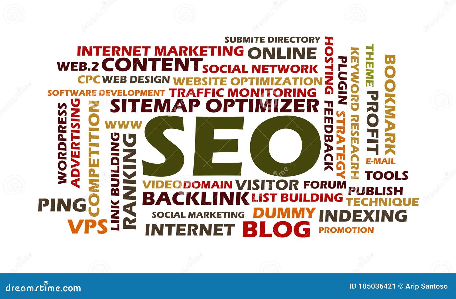 Search Engine Optimization stock vector. Illustration of network ...