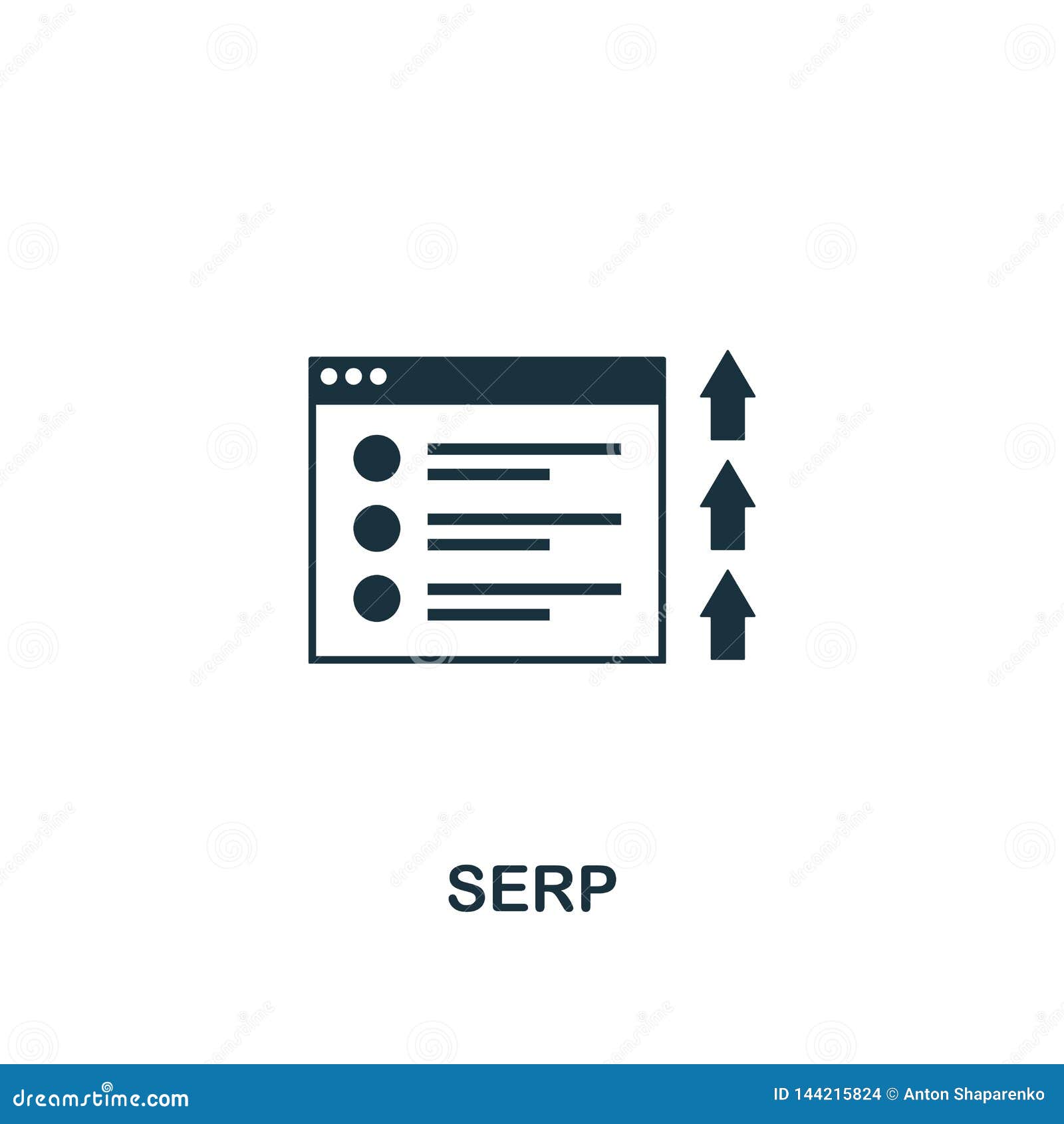 Search Engine Results Page (Serp) Icon. Creative Element Design from ...