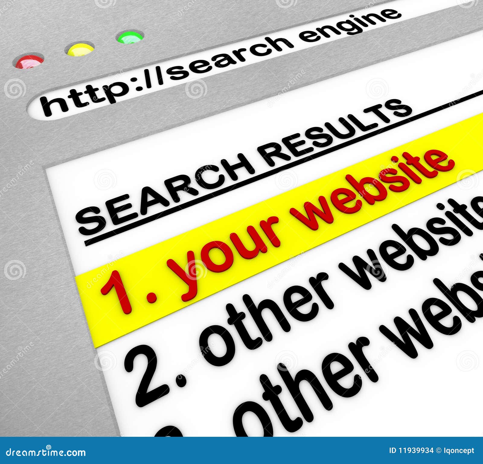 Search Engine Results - Your Site Number One Stock Illustration ... Search Engine Results - Your Site Number One Stock Illustration ...