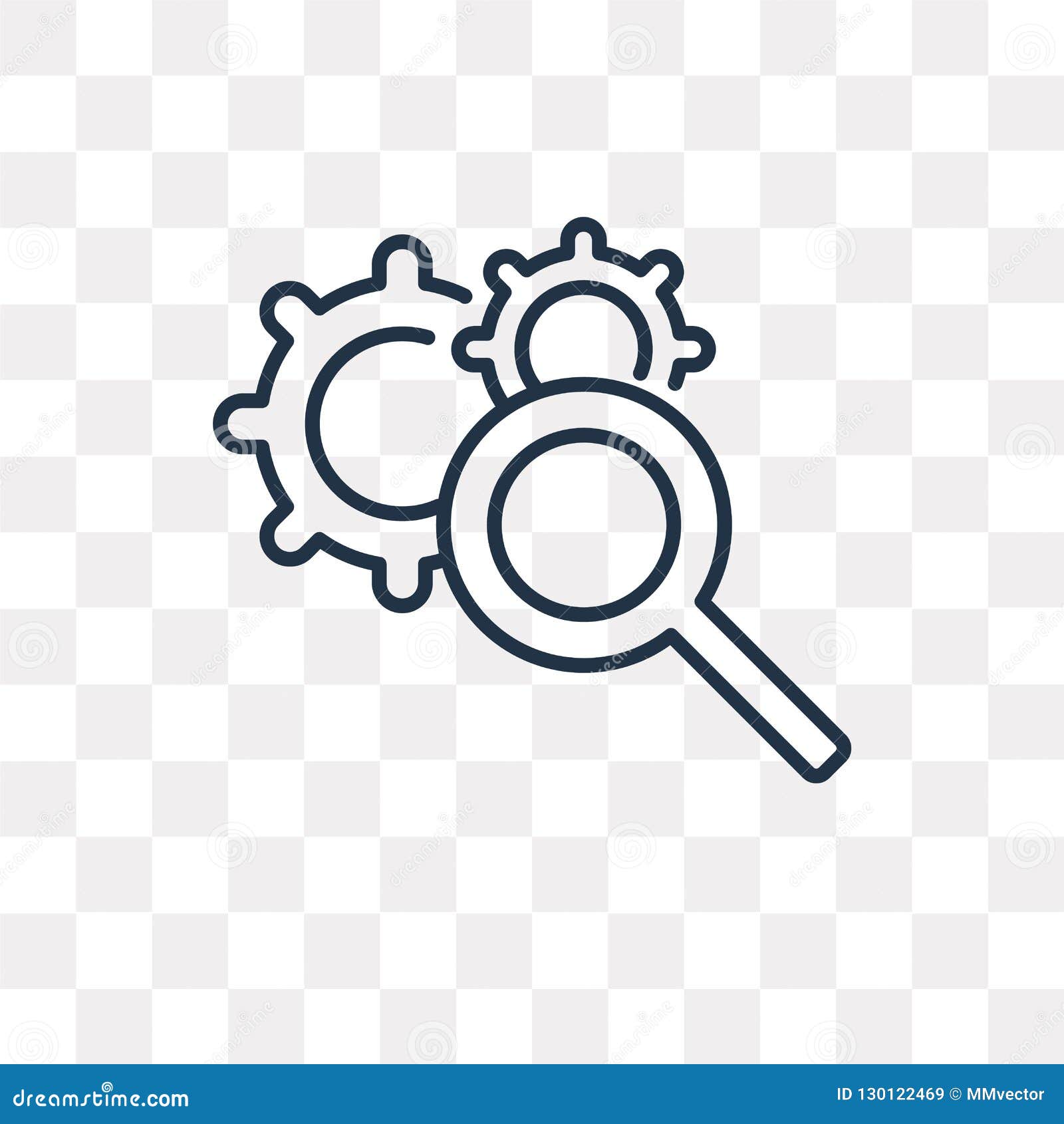 Search Engine Vector Icon Isolated on Transparent Background, Li Stock ...