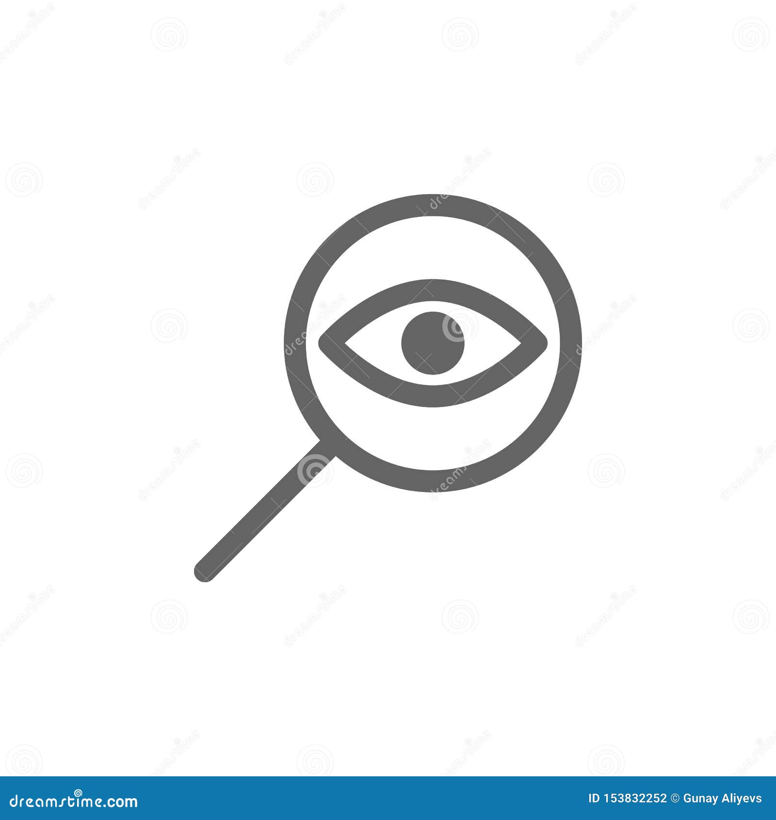 Search Eye Icon. Element of Simple Icon Stock Illustration ...