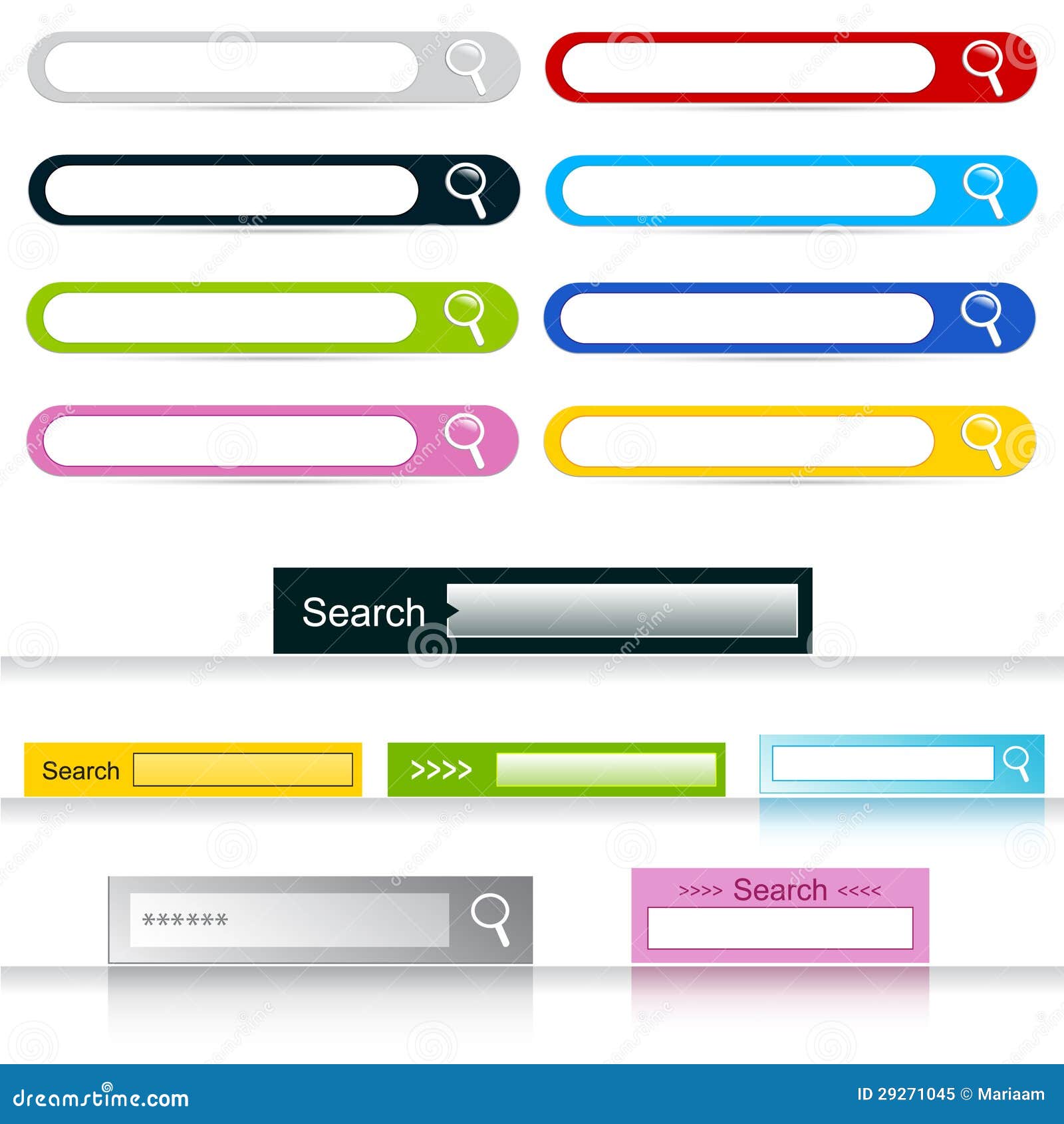 Search fields stock vector. Illustration of searching - 29271045