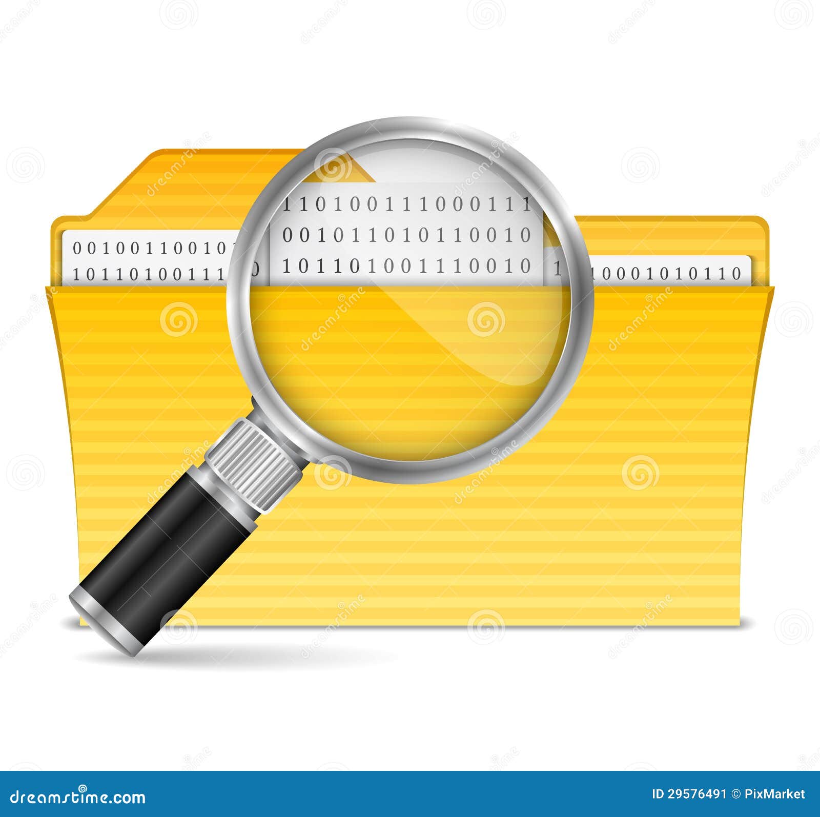 Search file icon stock vector. Illustration of computer - 29576491