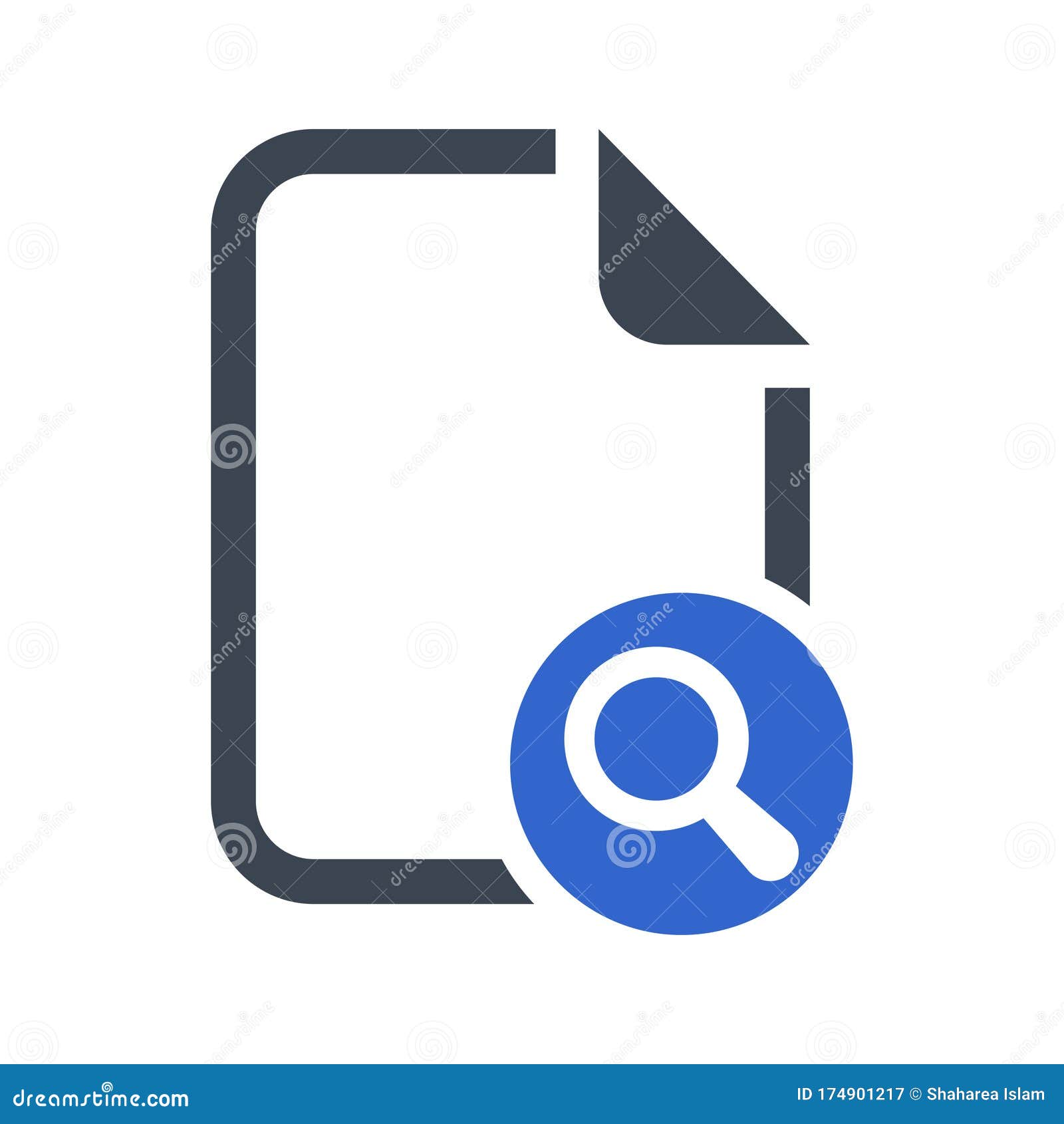 Search file icon stock vector. Illustration of icon - 174901217