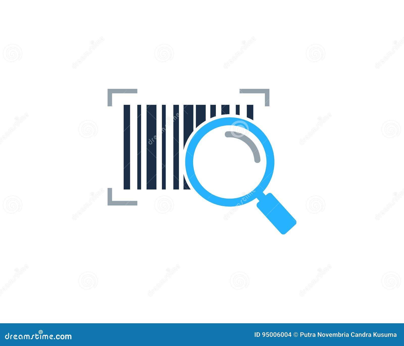 Search Find Barcode Icon Logo Design Element Stock Vector ...