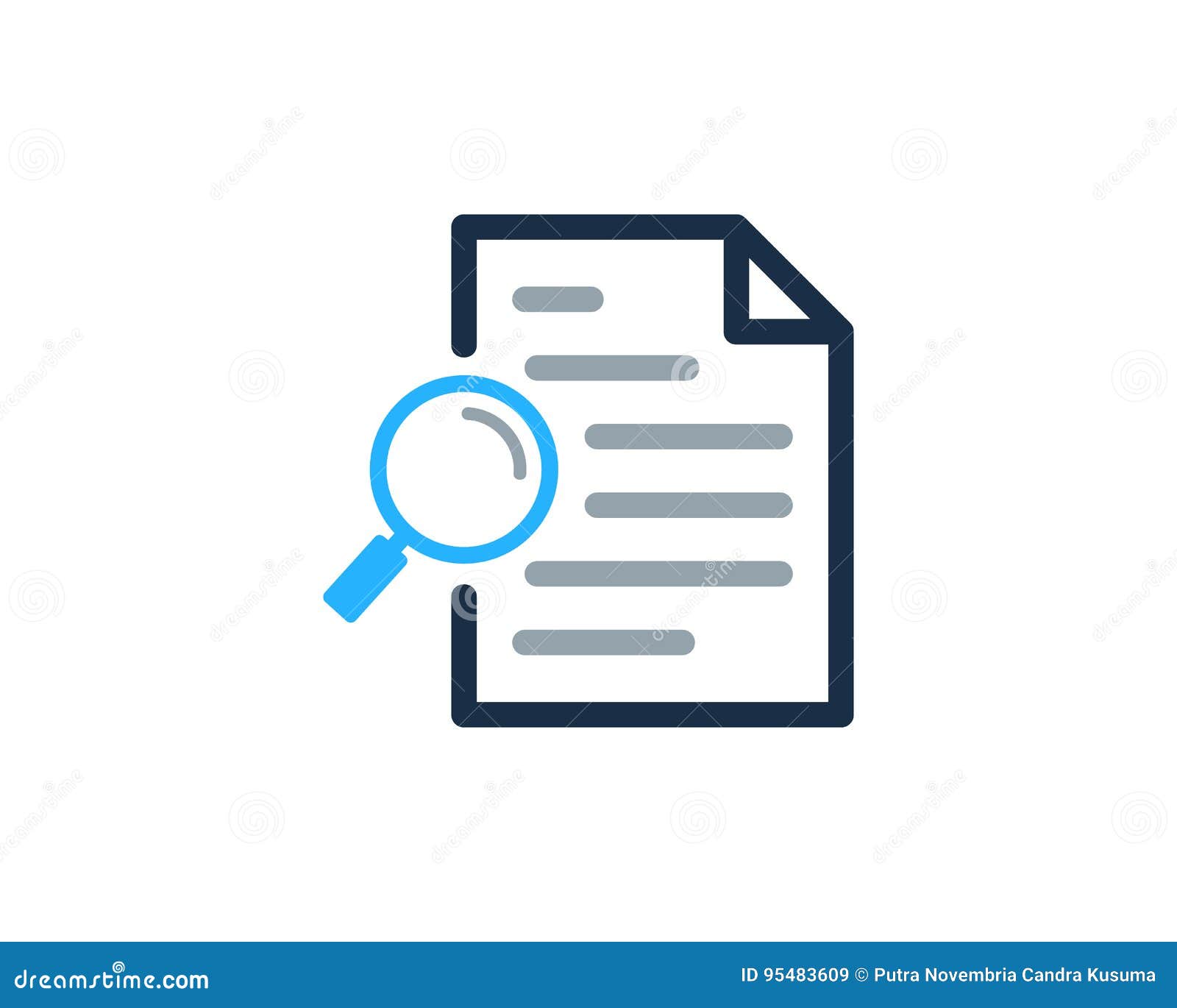 Search Find Document Icon Logo Design Element Stock Vector ...