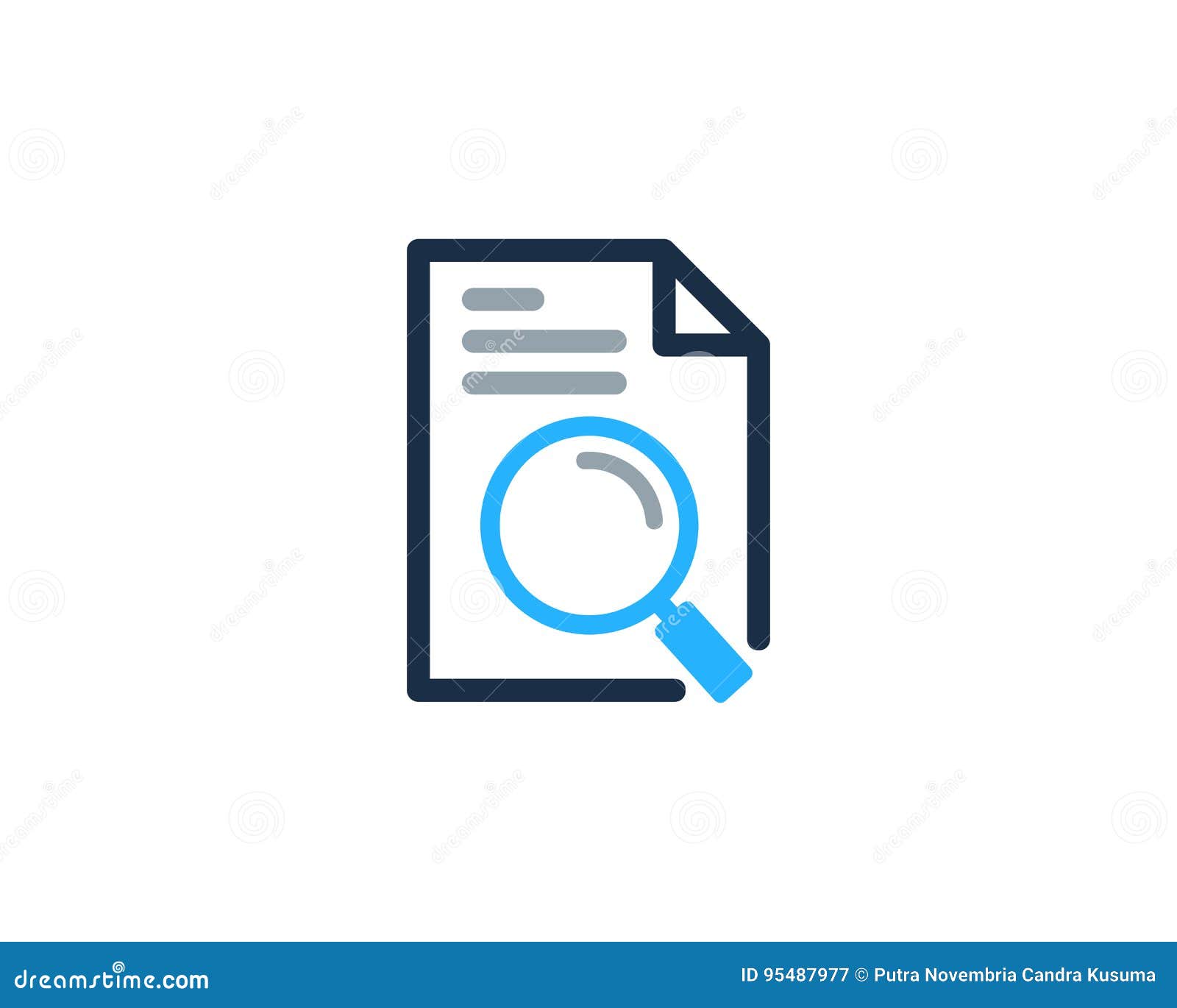 Search Find Document Icon Logo Design Element Stock Vector ...