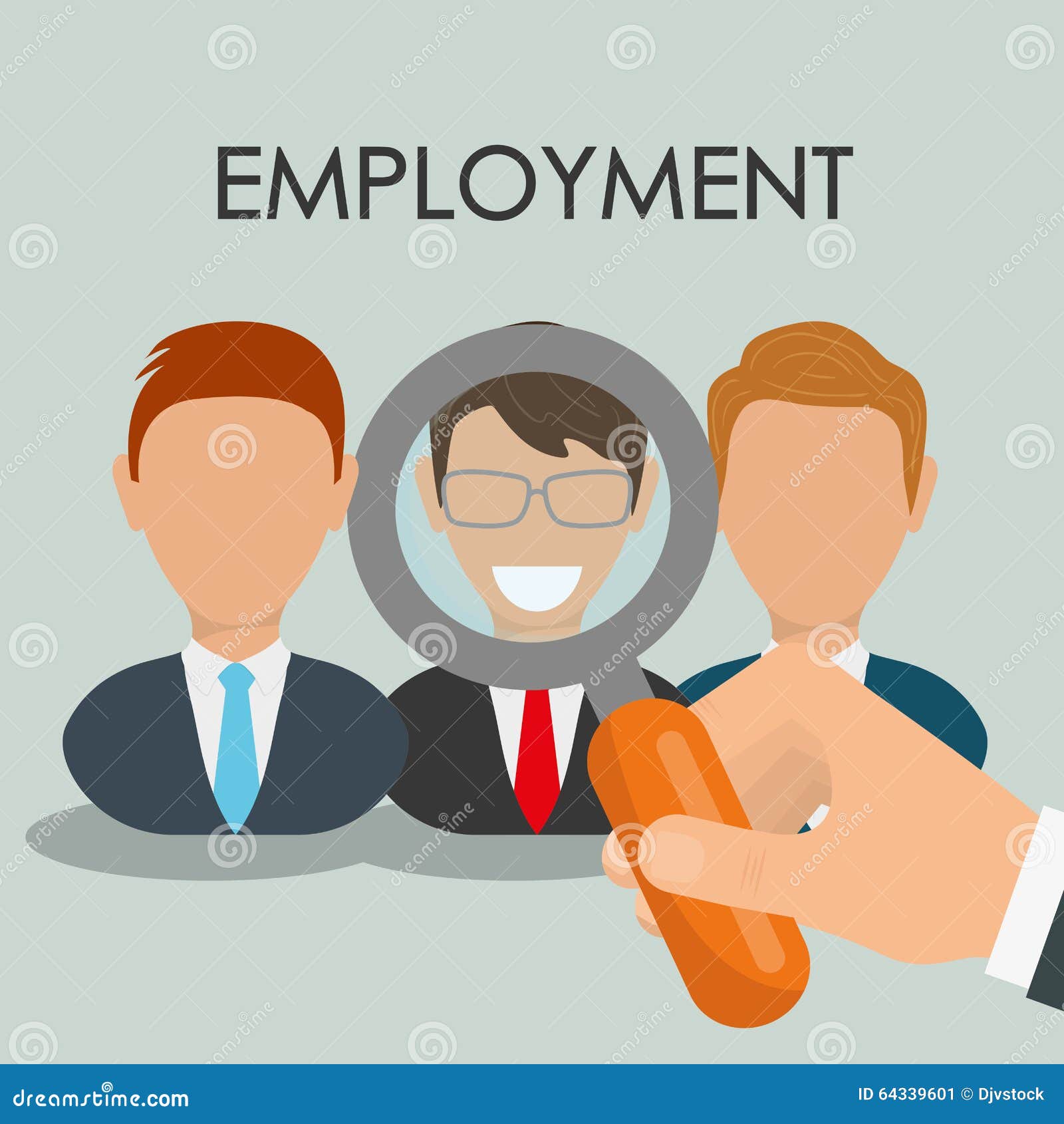 Search and find employment stock vector. Illustration of employment ...