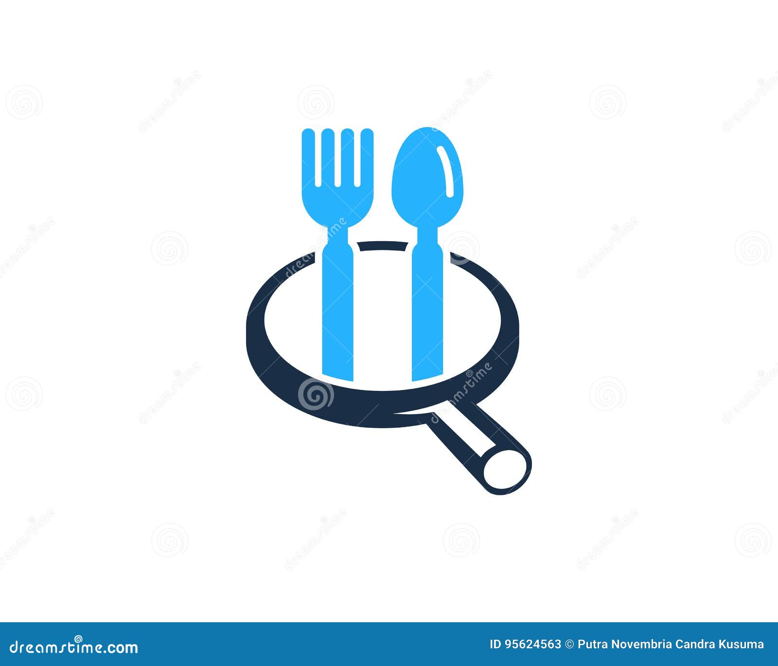 Search Find Food Icon Logo Design Element Stock Vector - Illustration ...