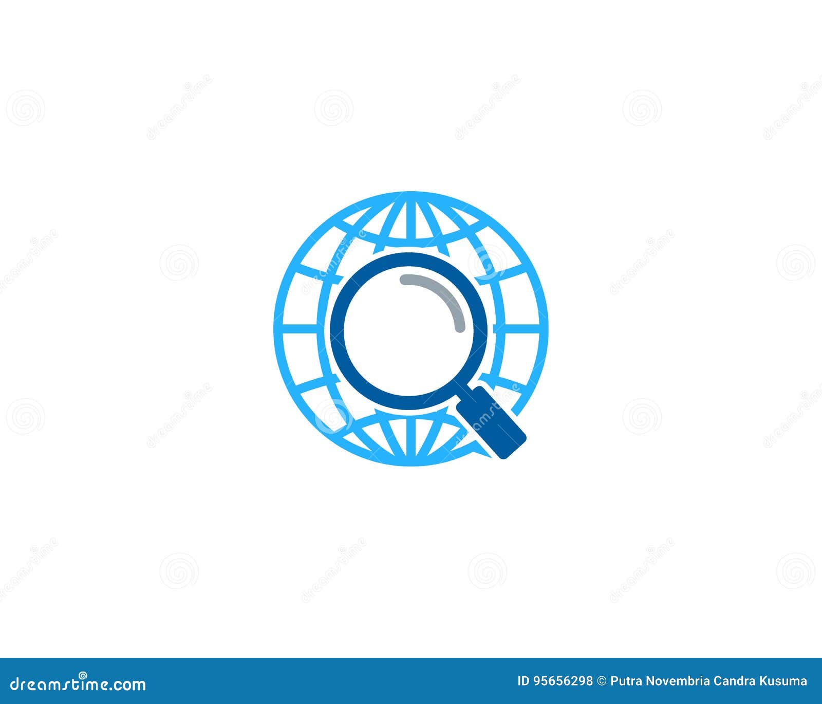 Search Find Globe Icon Logo Design Element Stock Vector - Illustration ...